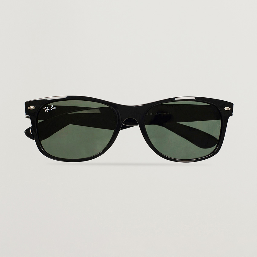 Ray-Ban New Wayfarer Sunglasses Black/Crystal Green - Acheter Ray-Ban CareO