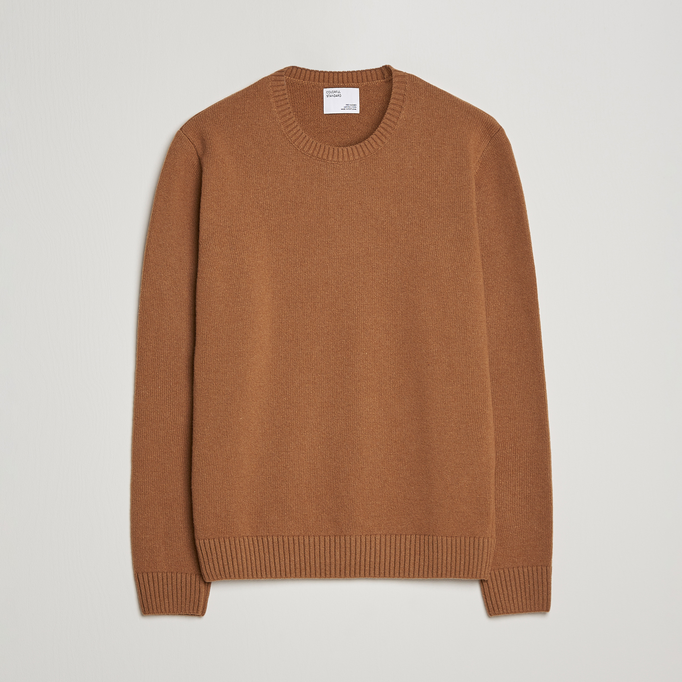 Colorful Standard Classic Merino Wool Crew Neck Sahara Camel - Acheter Colo