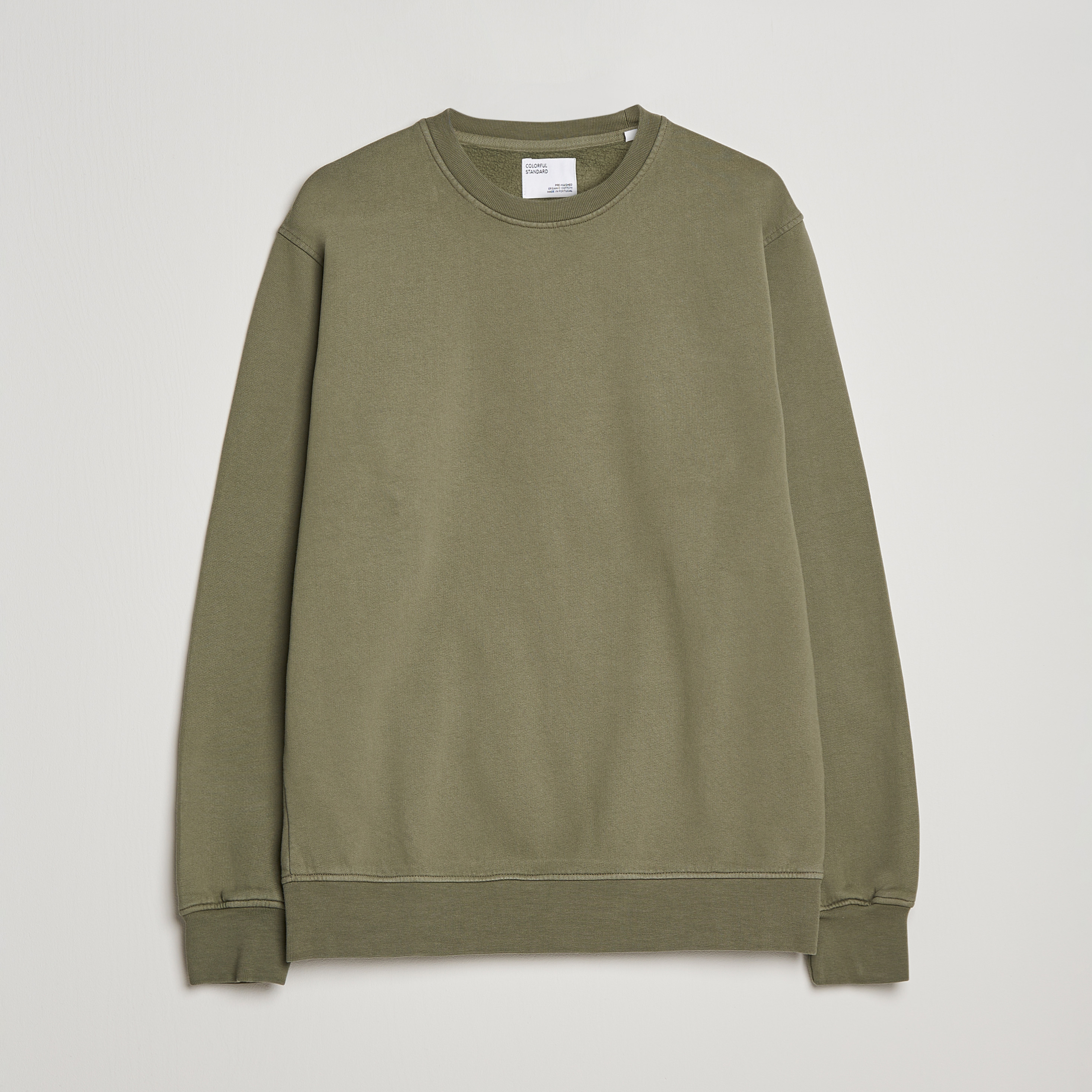Colorful Standard Classic Organic Crew Neck Sweat Dusty Olive - Acheter Col