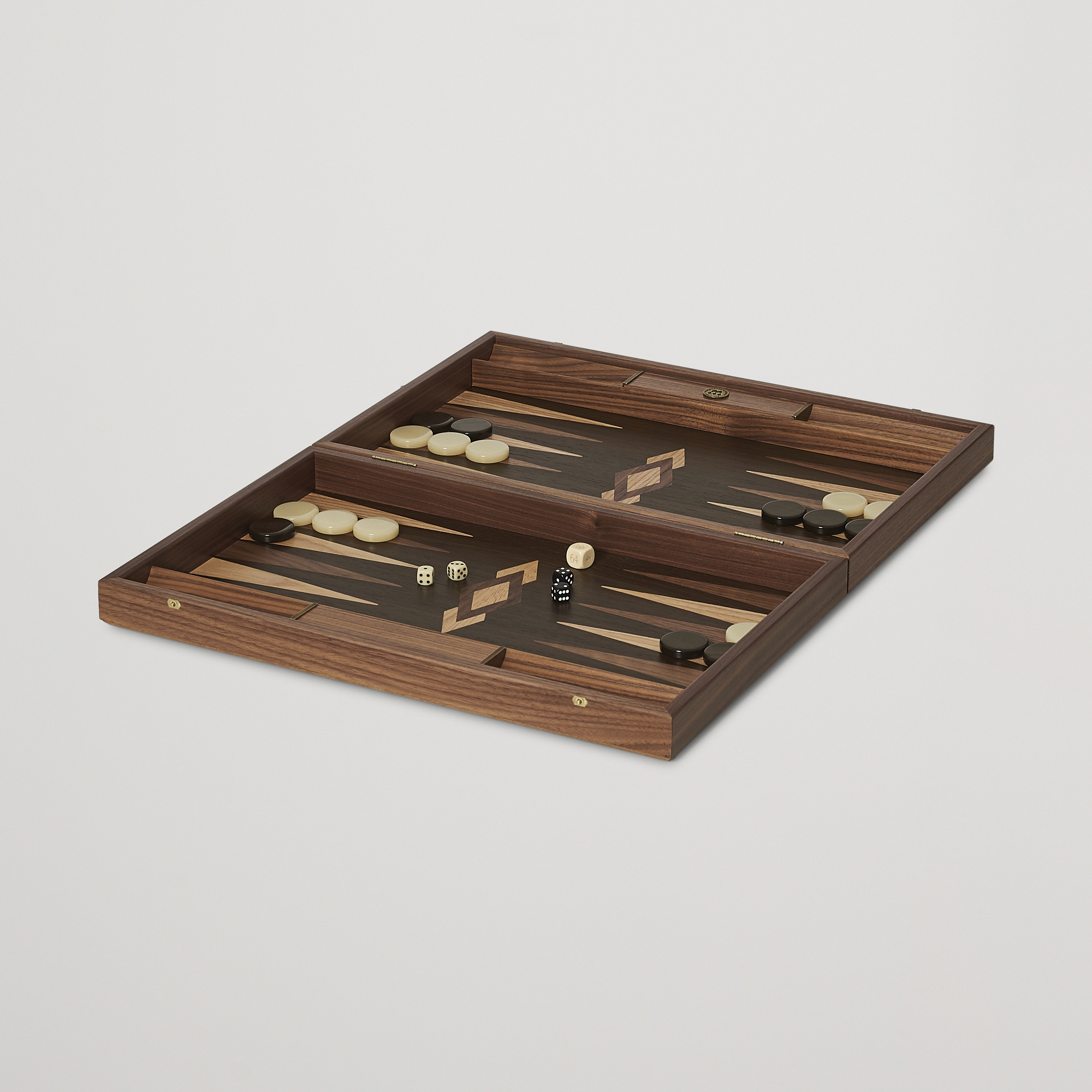 Manopoulos Walnut Natural Tree Large Backgammon - Acheter Manopoulos CareOf