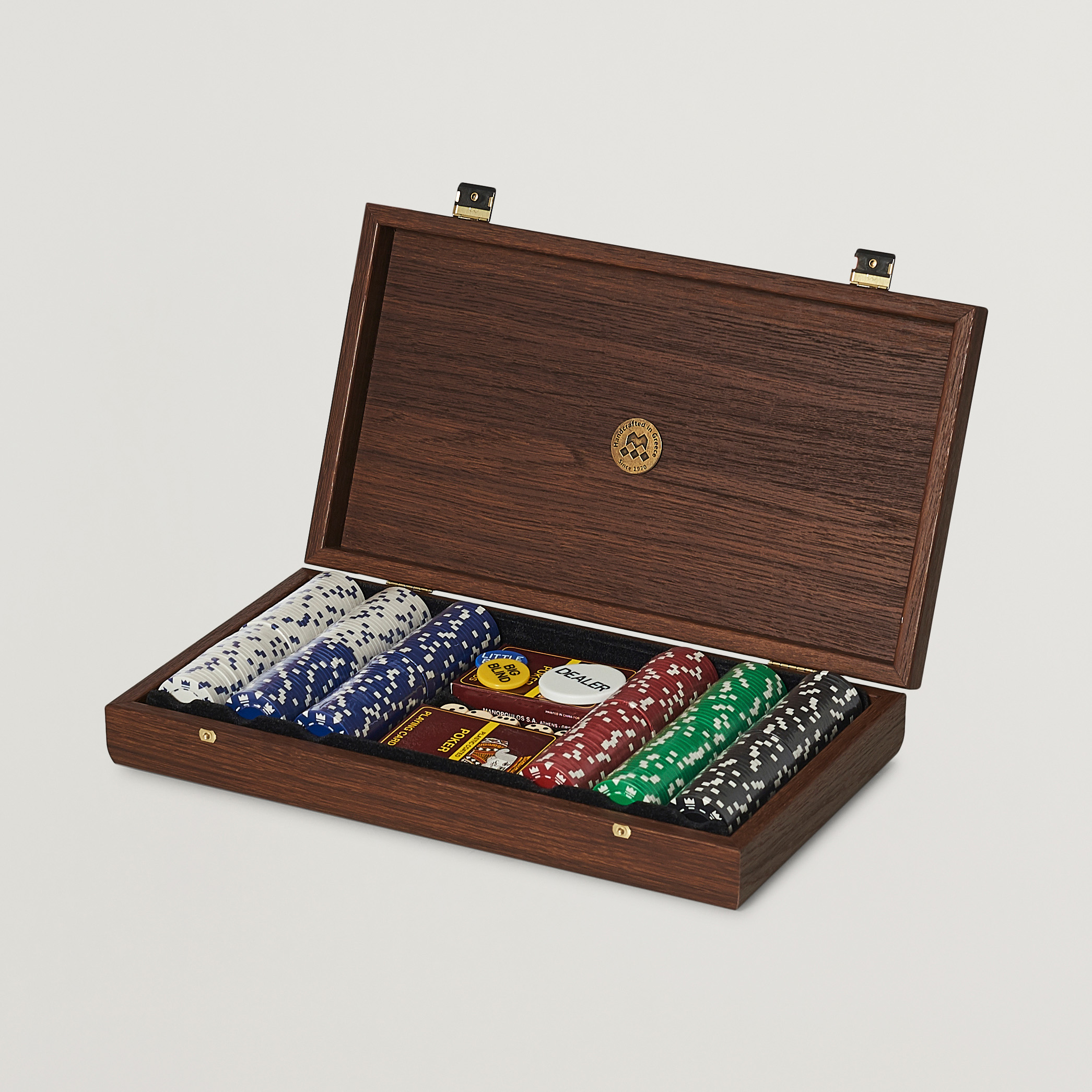 Manopoulos Walnut Burl Poker Case - Acheter Manopoulos CareOfCarl.fr.