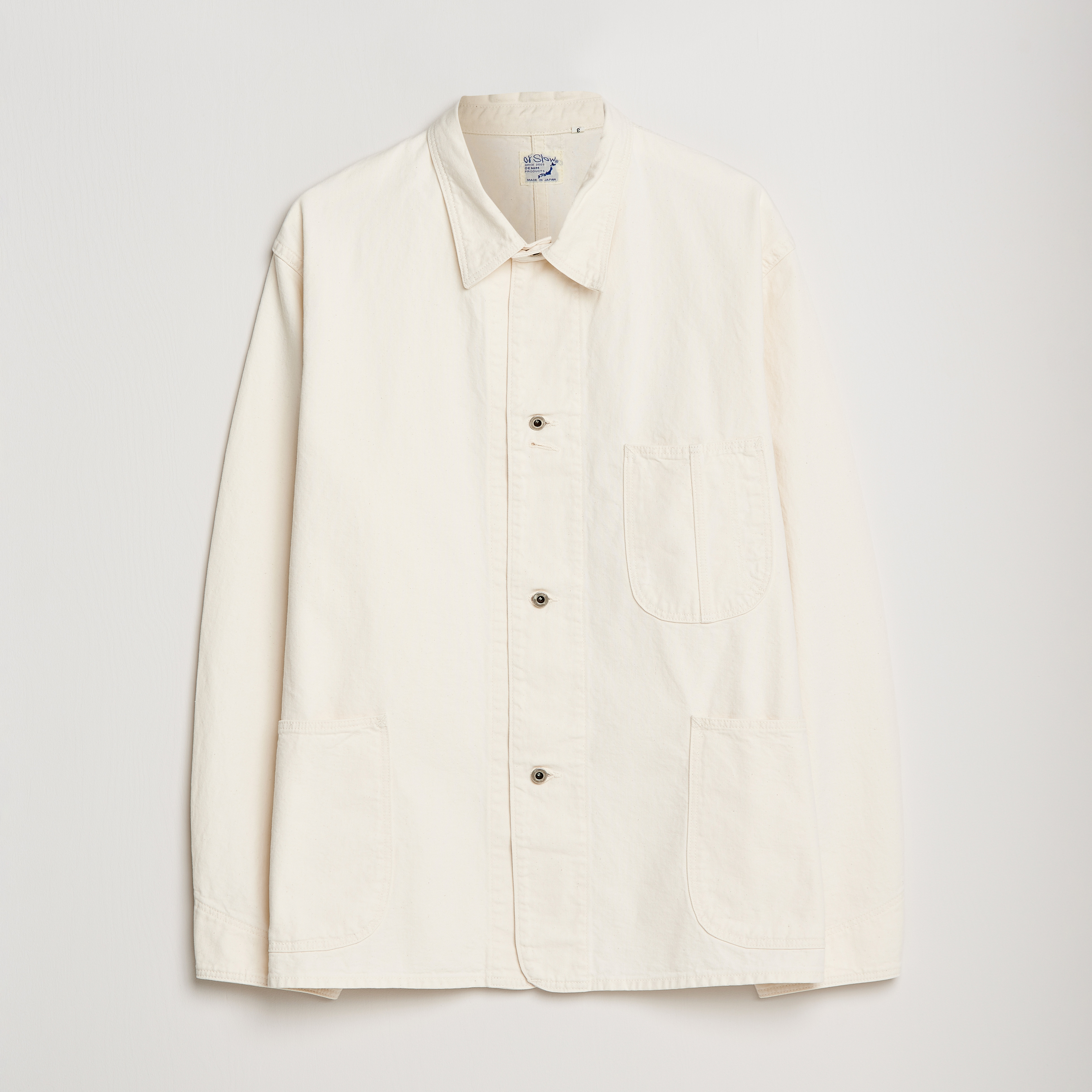 orSlow 1940s Kinari Denim Coverall Ecru