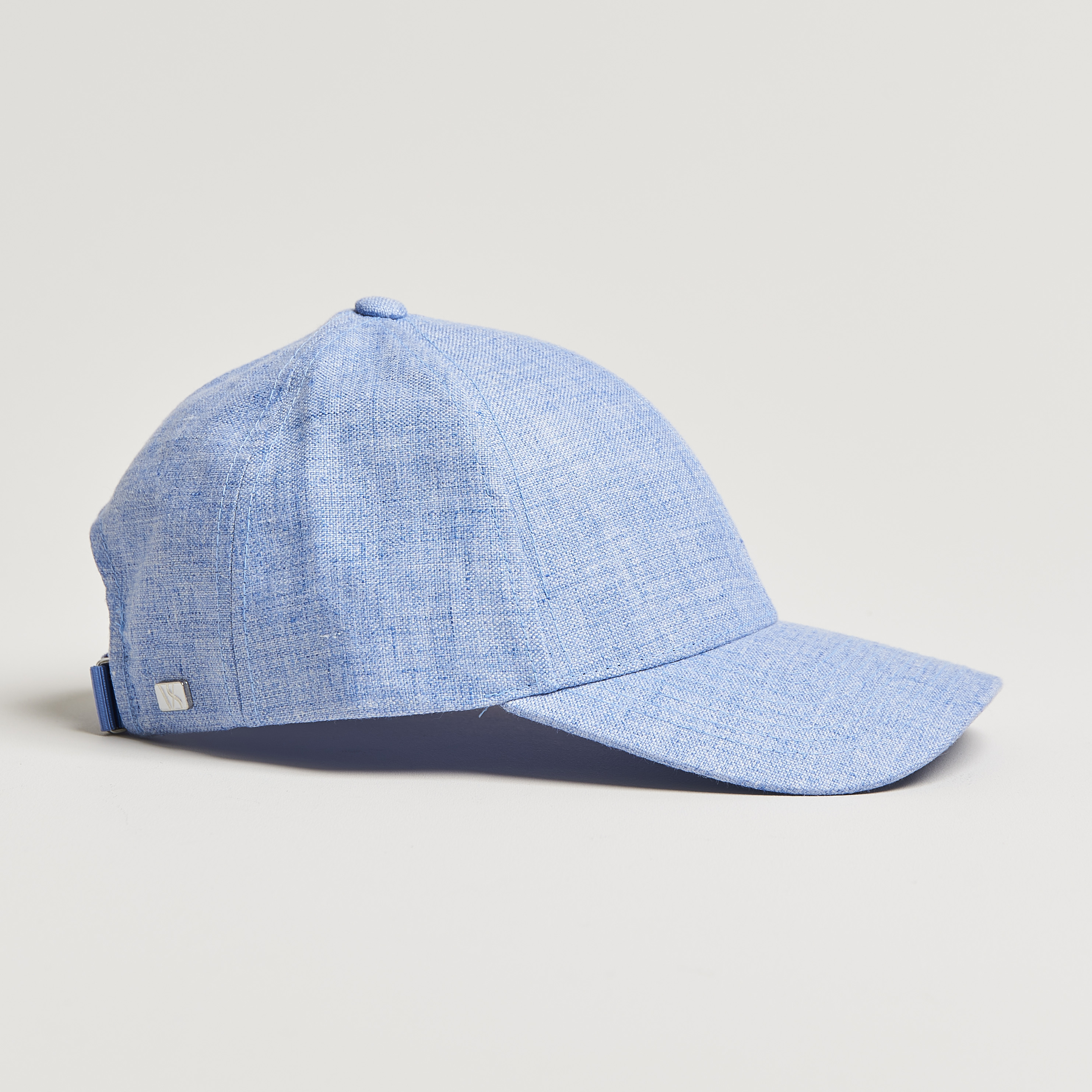 Varsity Headwear Linen Baseball Cap Azure Blue