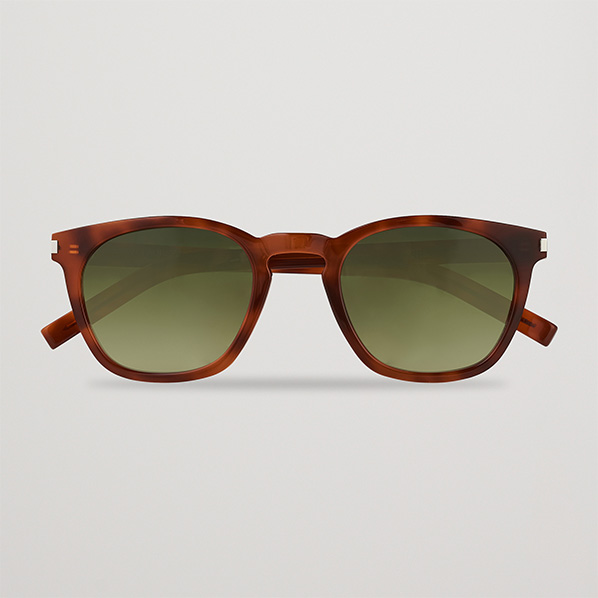 Saint Laurent SL28 Sunglasses Havana/Green - Acheter Saint Laurent