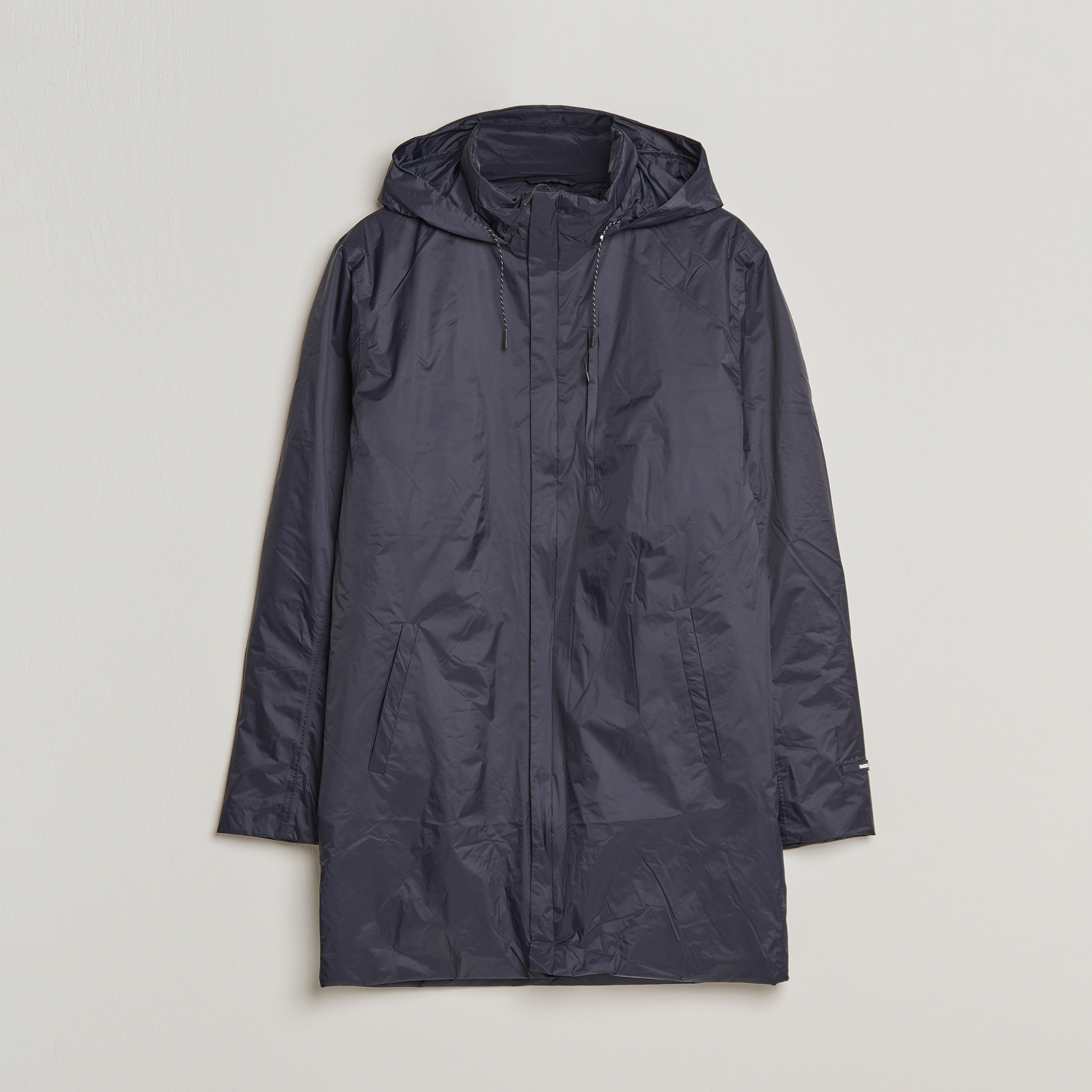 RAINS Padded Nylon Coat Navy - Acheter RAINS CareOfCarl.fr.