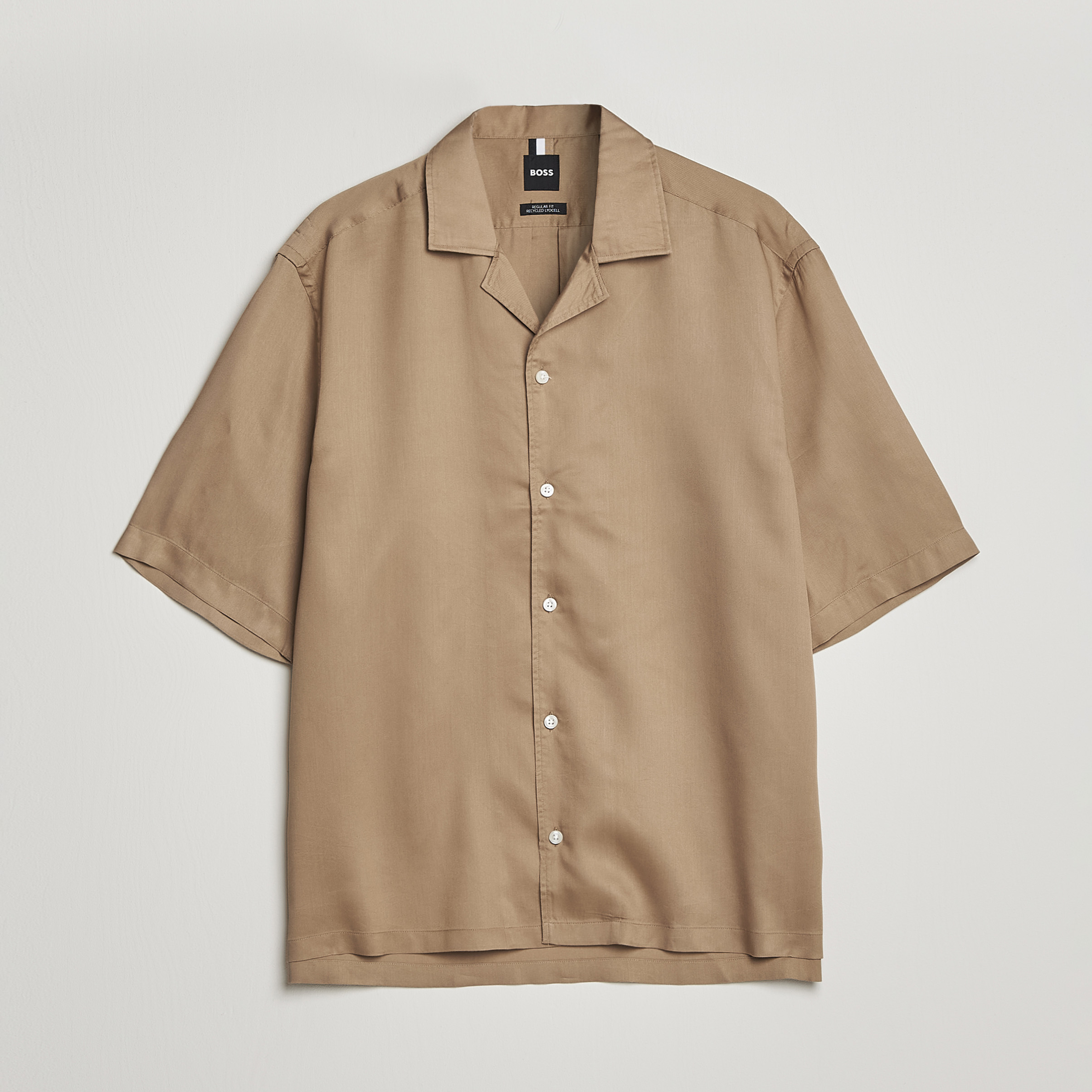 Lars Resort Collar Short Sleeve Medium Beige - Acheter BOSS BLACK