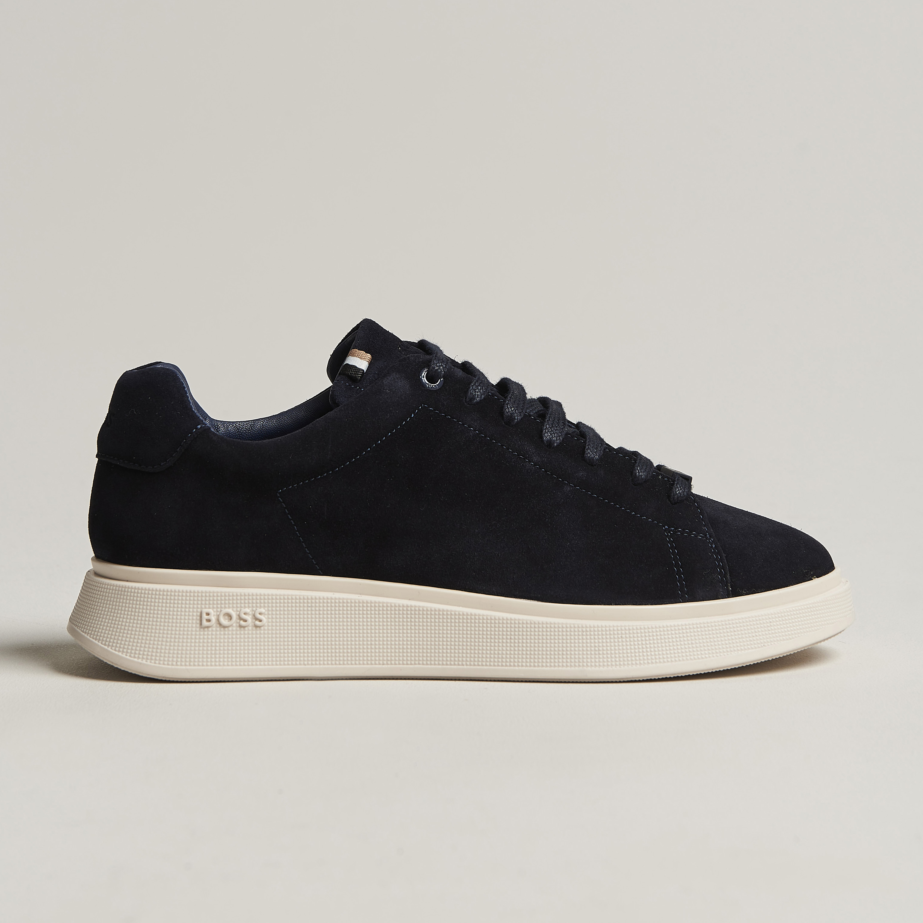 Bulton Suede Sneaker Dark Blue - Acheter BOSS BLACK
