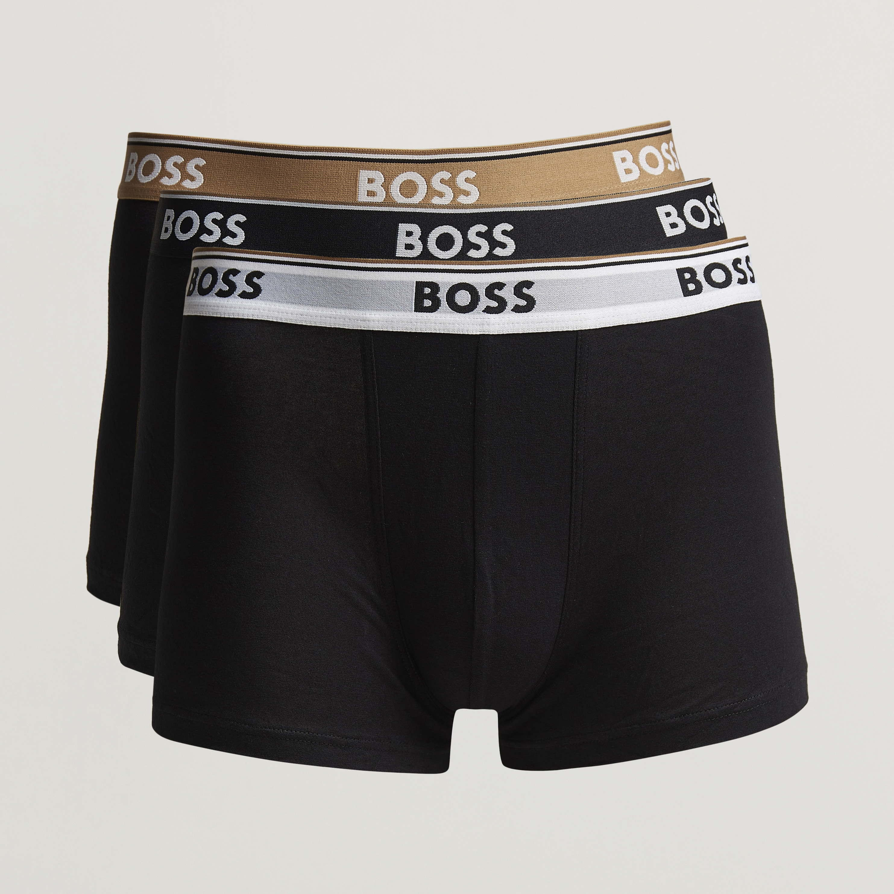 3-Pack Trunk Boxer Black - Acheter BOSS BLACK CareOfCarl.fr.
