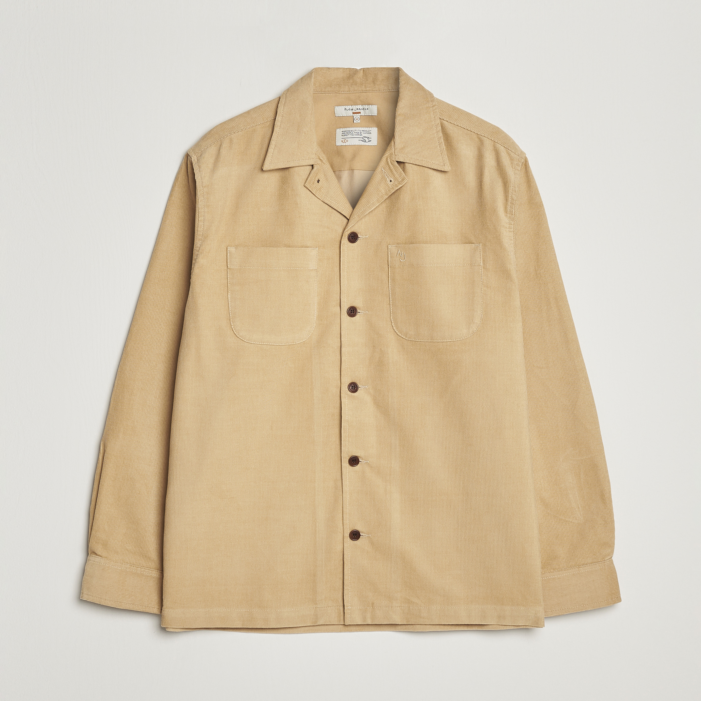 Nudie Jeans Vincent Cord Overshirt Faded Sun - Acheter Nudie Jeans