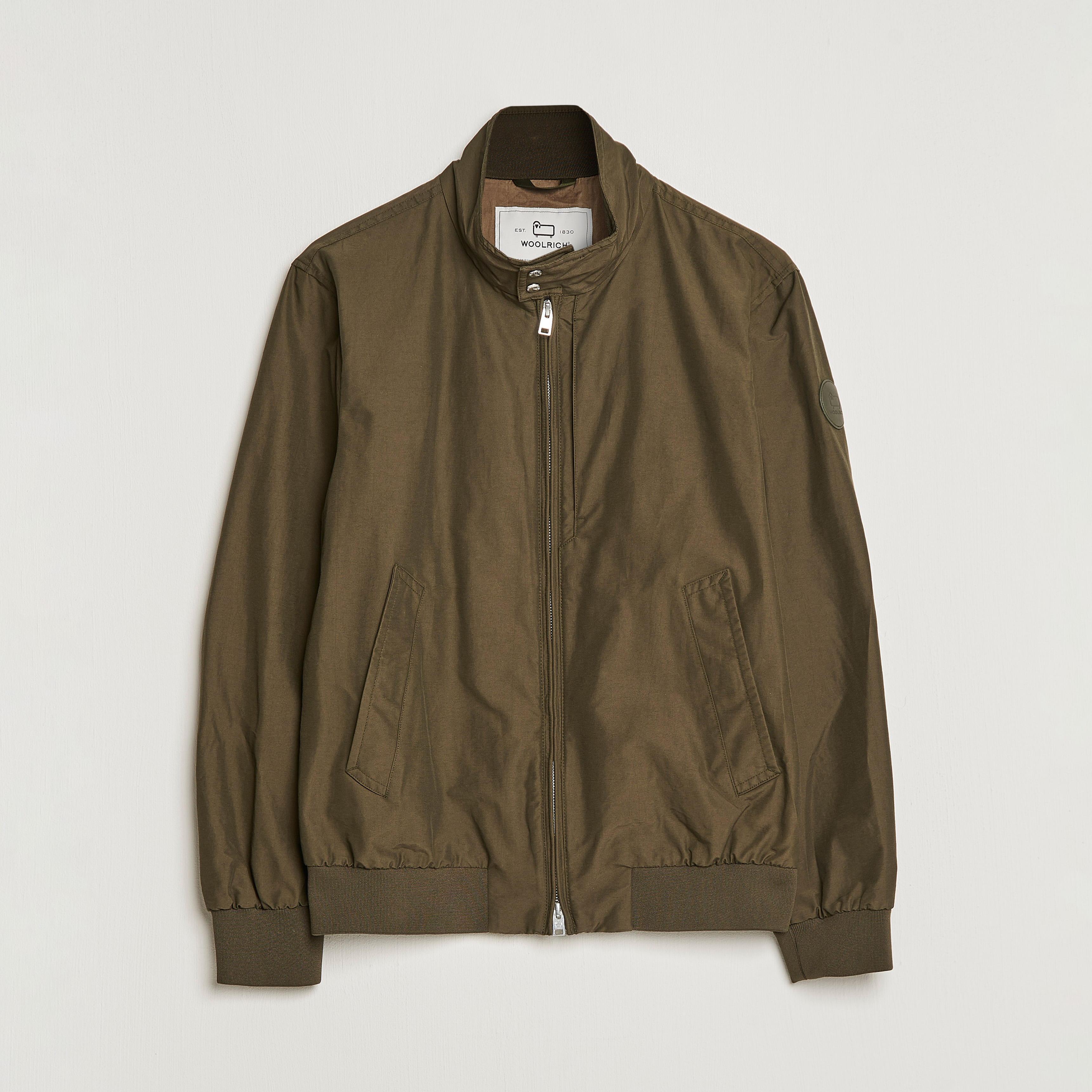 Woolrich Cruiser Eco Cotton Bomber Jacket Dark Green - Acheter Woolrich