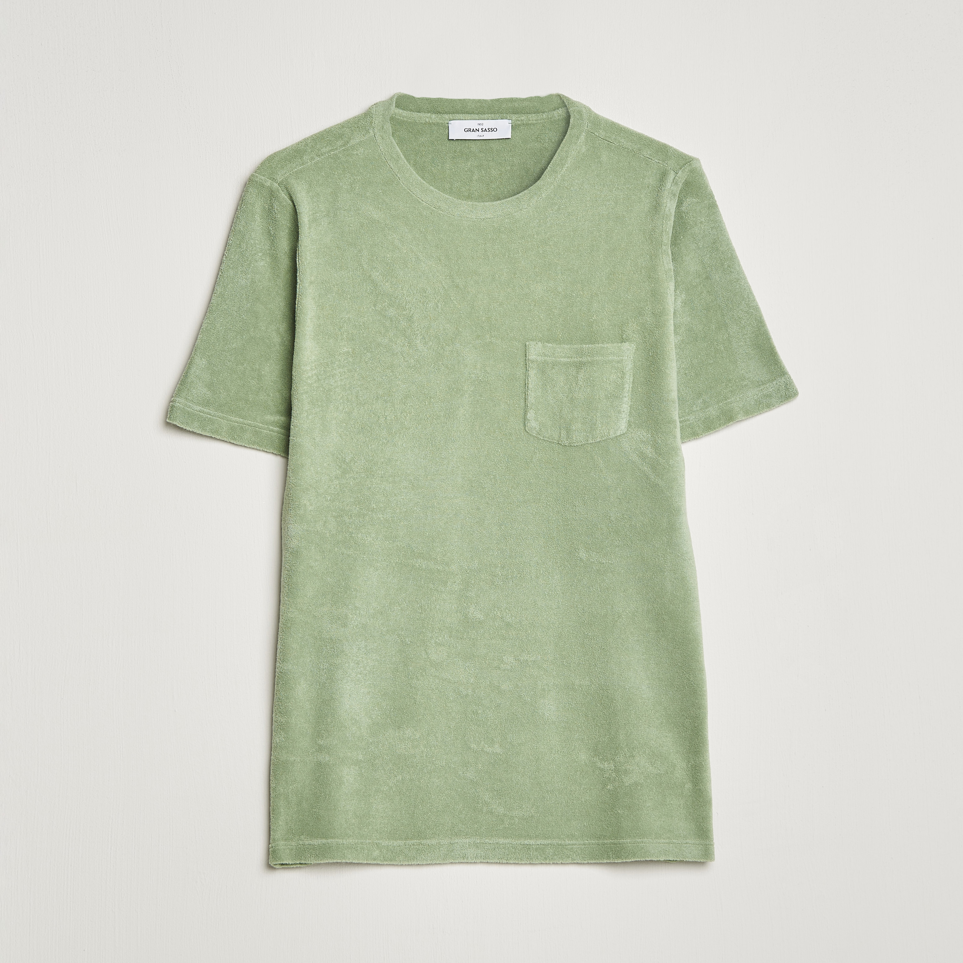 Gran Sasso Cotton Terry Tee Green - Acheter Gran Sasso CareOfCarl.fr.
