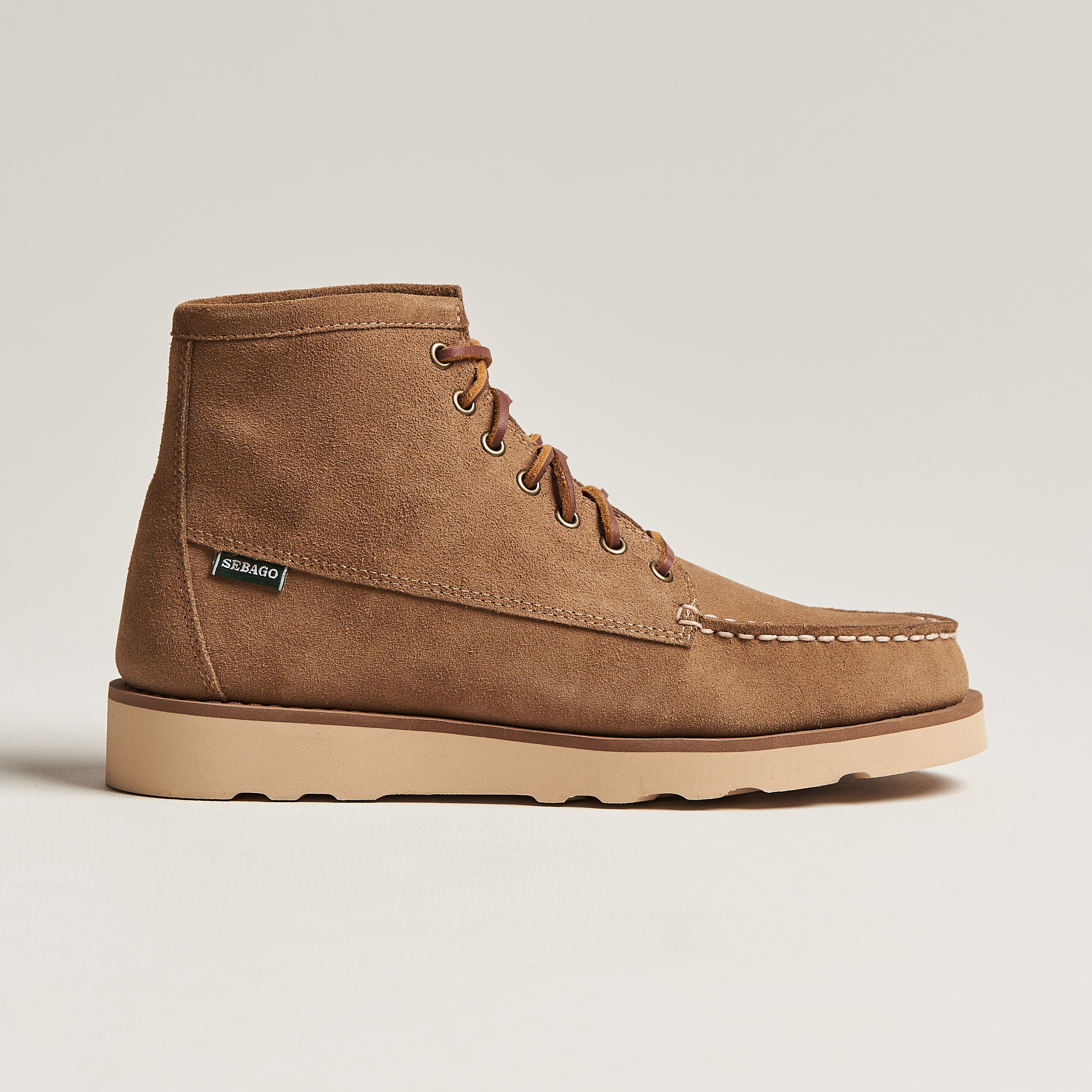 Sebago Tala Oiled Suede Mid Boot Beige Camel - Acheter Sebago CareOfCarl.fr