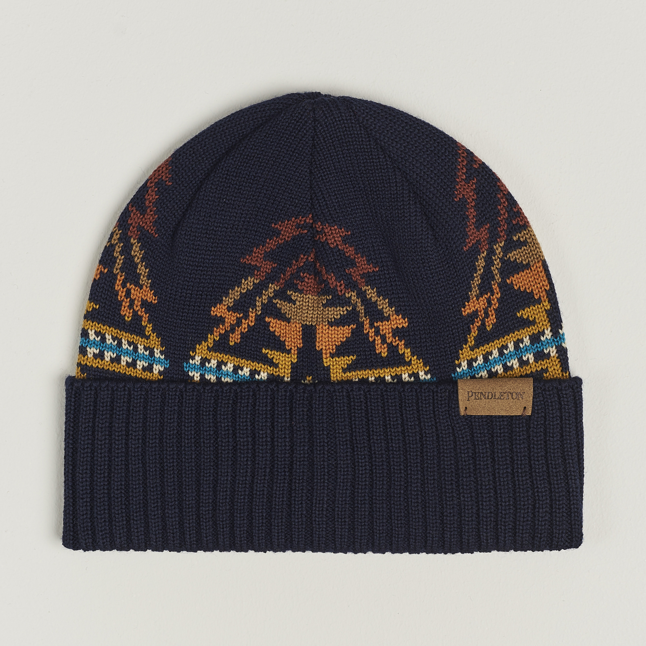 Pendleton Knit Cap Trapper Peak Navy - Acheter Pendleton CareOfCarl.fr.
