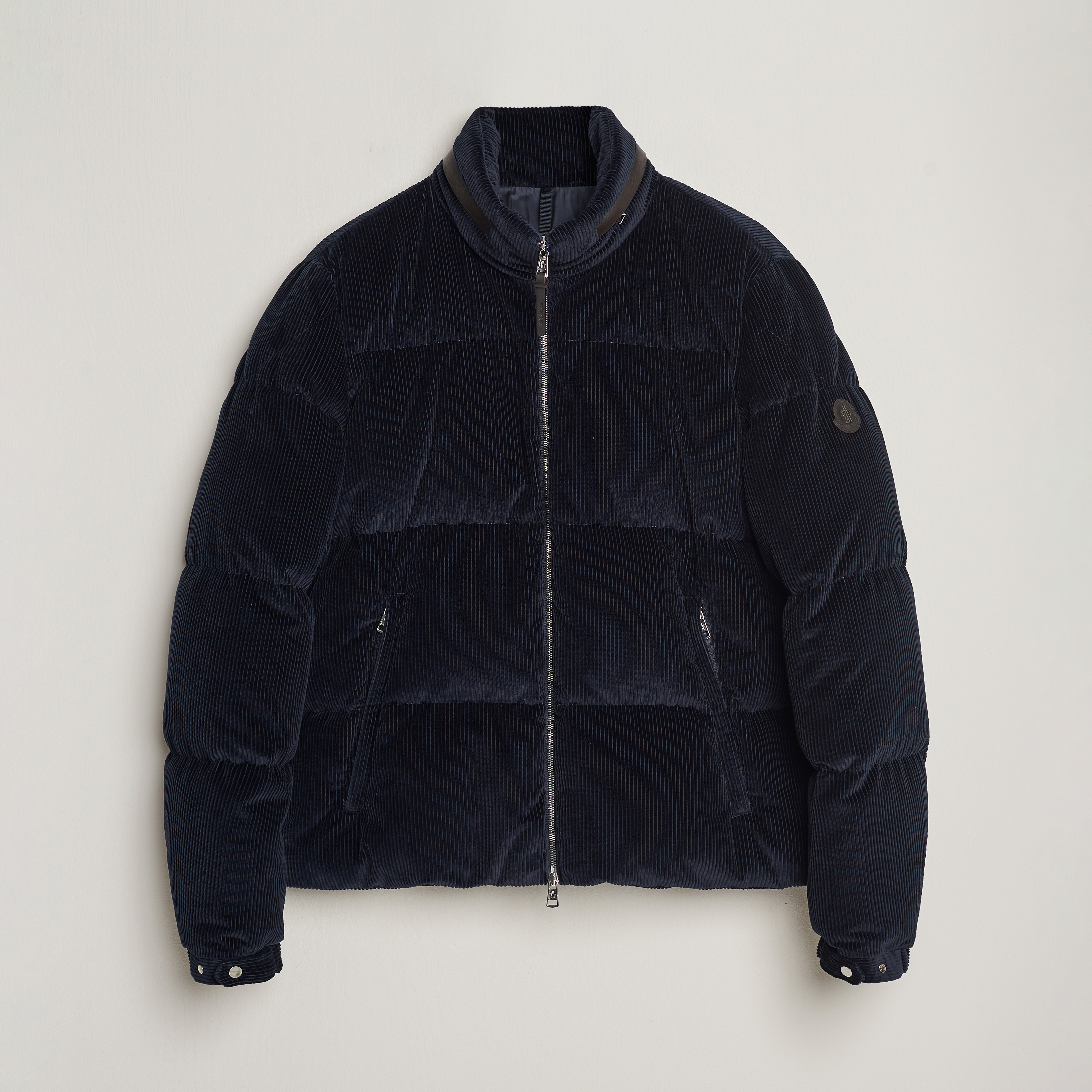 Moncler Besbre Corduroy Down Jacket Navy - Acheter Moncler CareOfCarl.fr.