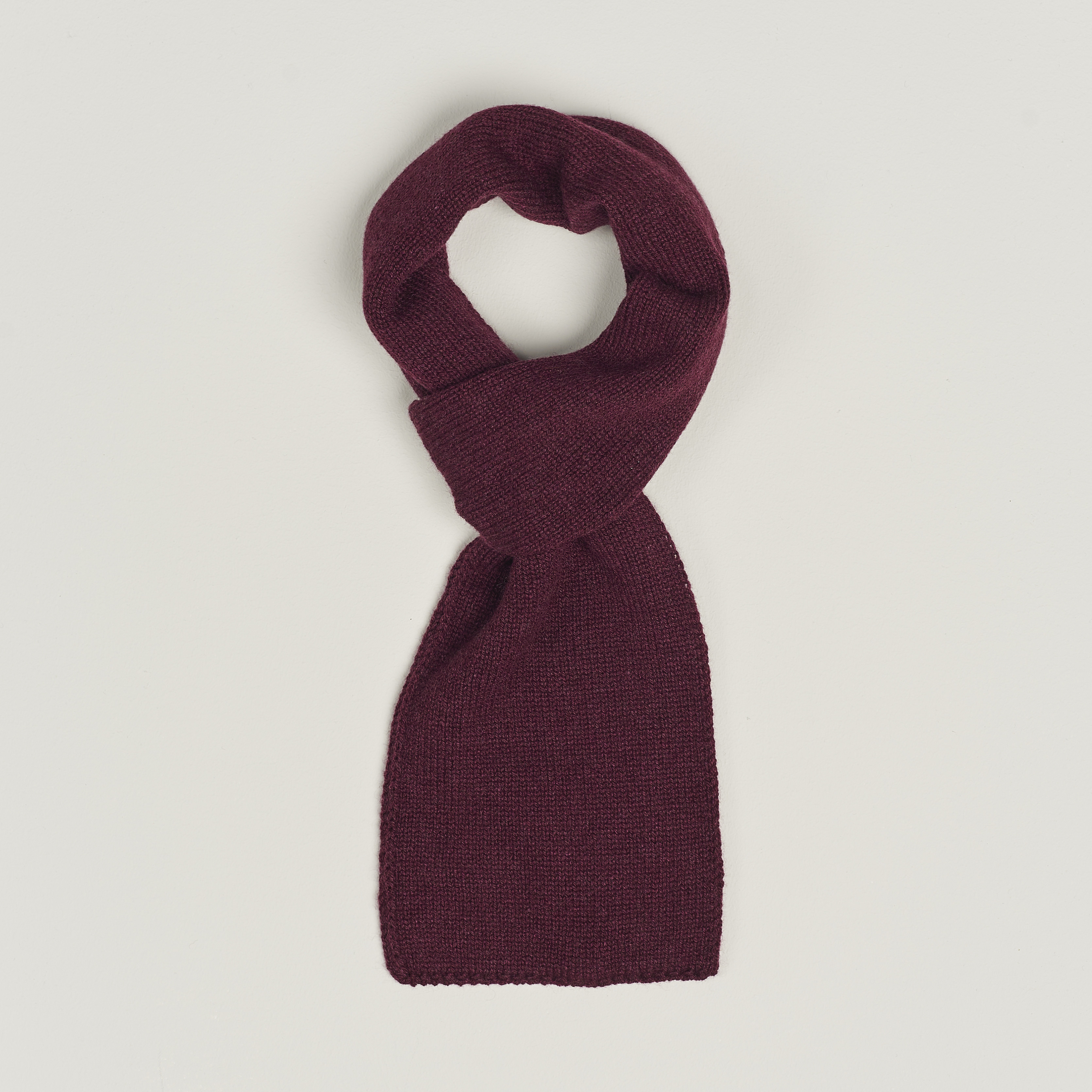 Piacenza Cashmere Short Loop Cashmere Scarf Burgundy - Acheter Piacenza Cas