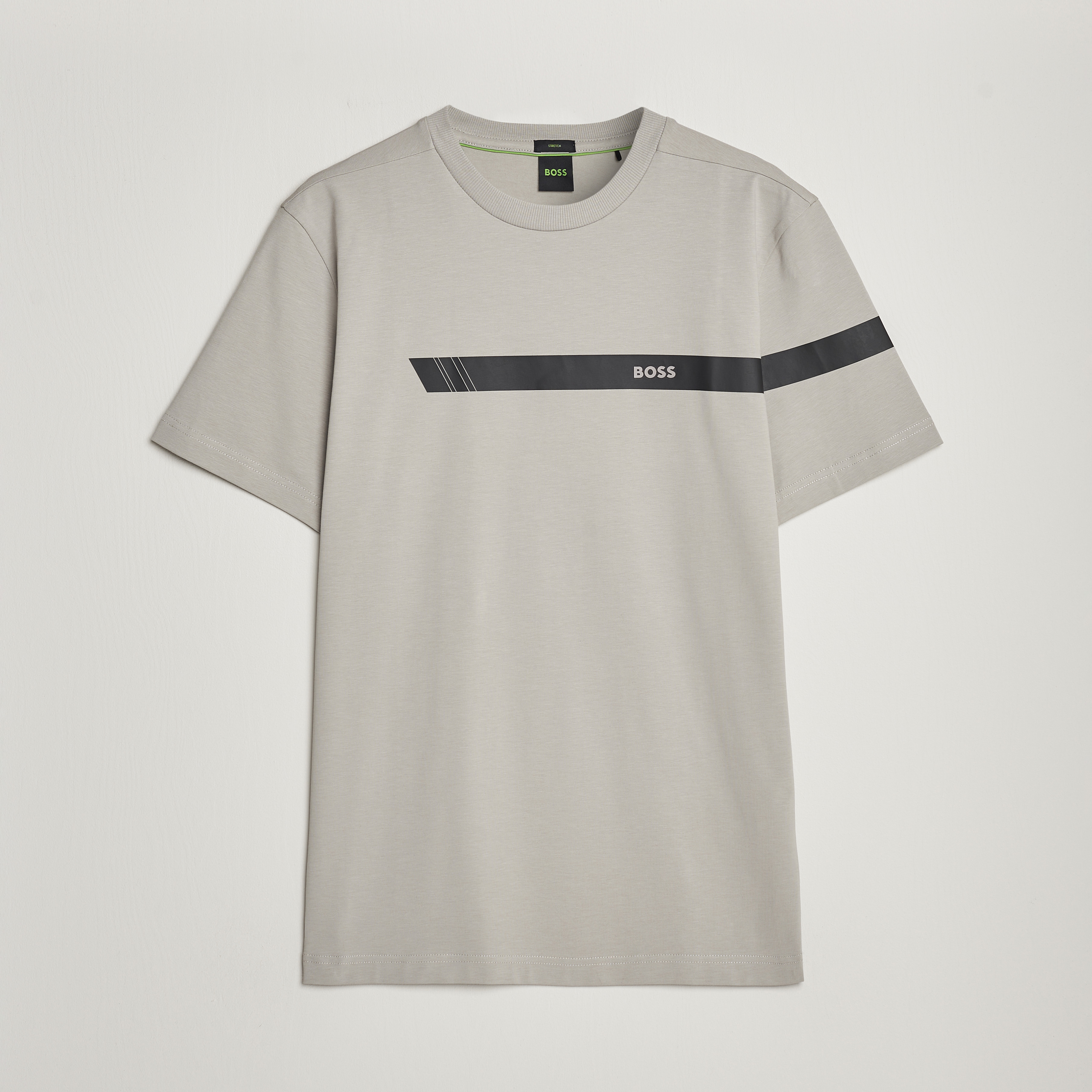 BOSS GREEN Logo Crew Neck T-Shirt Open Grey - Acheter BOSS GREEN CareOfCarl