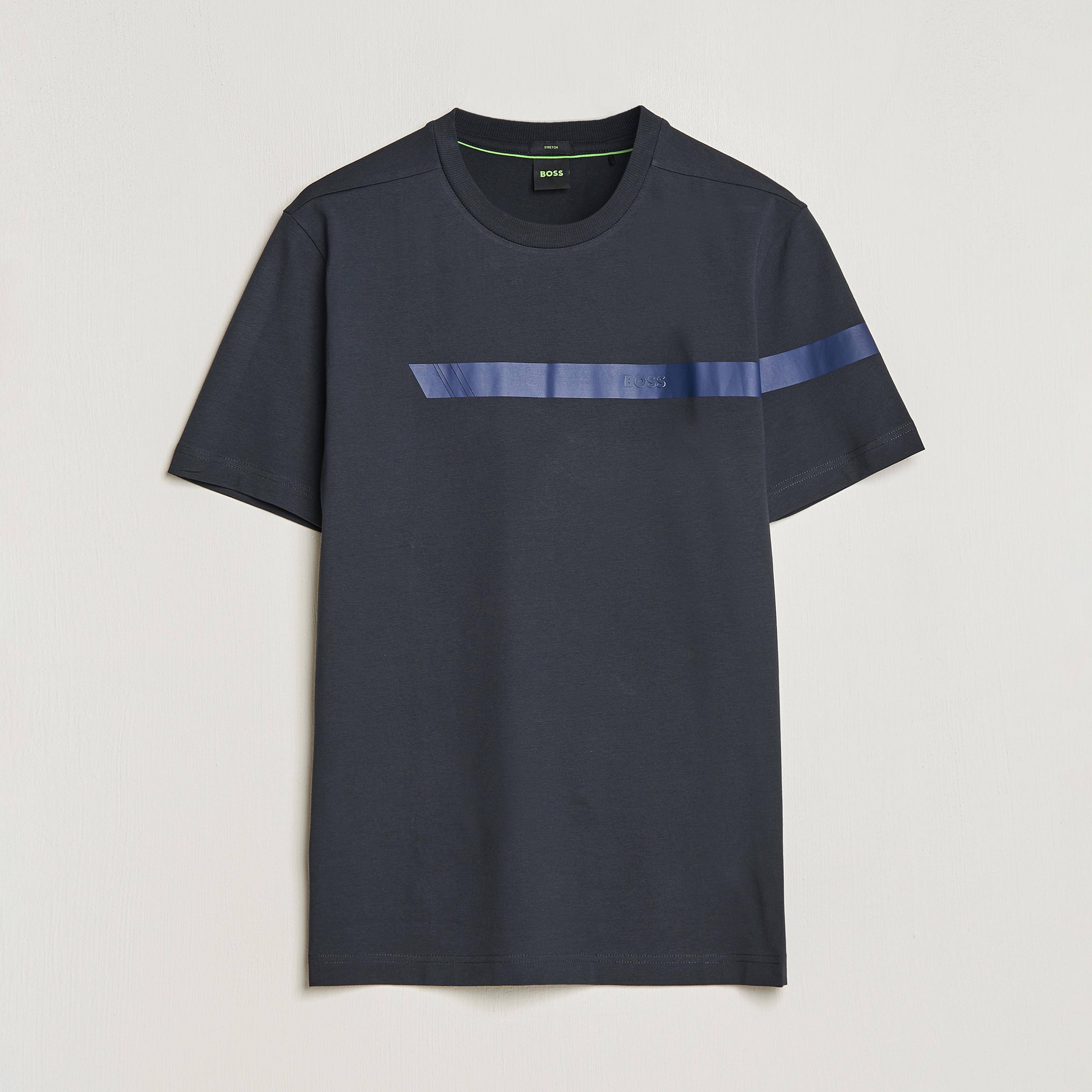 BOSS GREEN Logo Crew Neck T-Shirt Dark Blue - Acheter BOSS GREEN CareOfCarl