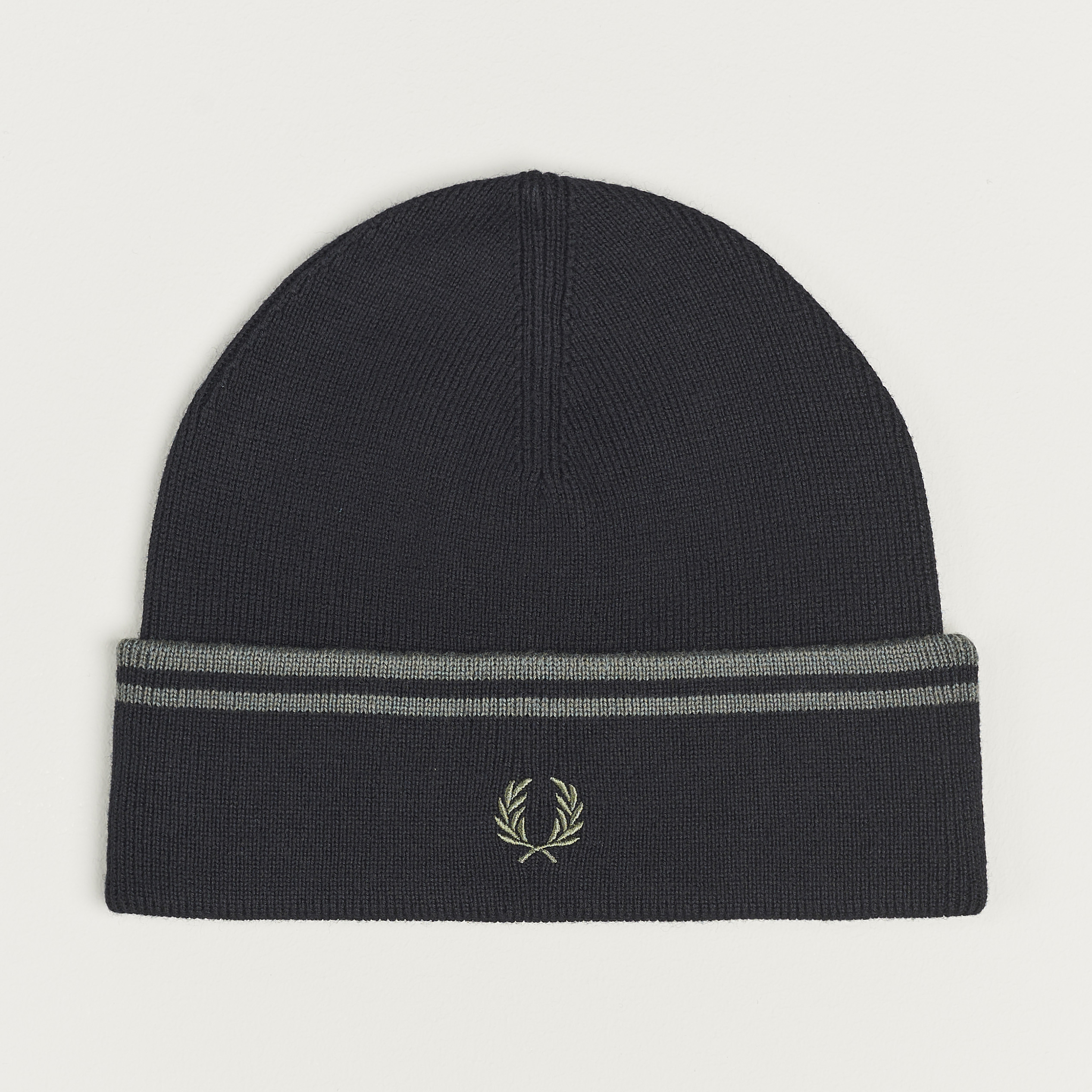 Fred Perry Twin Tipped Merino Beanie Black - Acheter Fred Perry CareOfCarl.