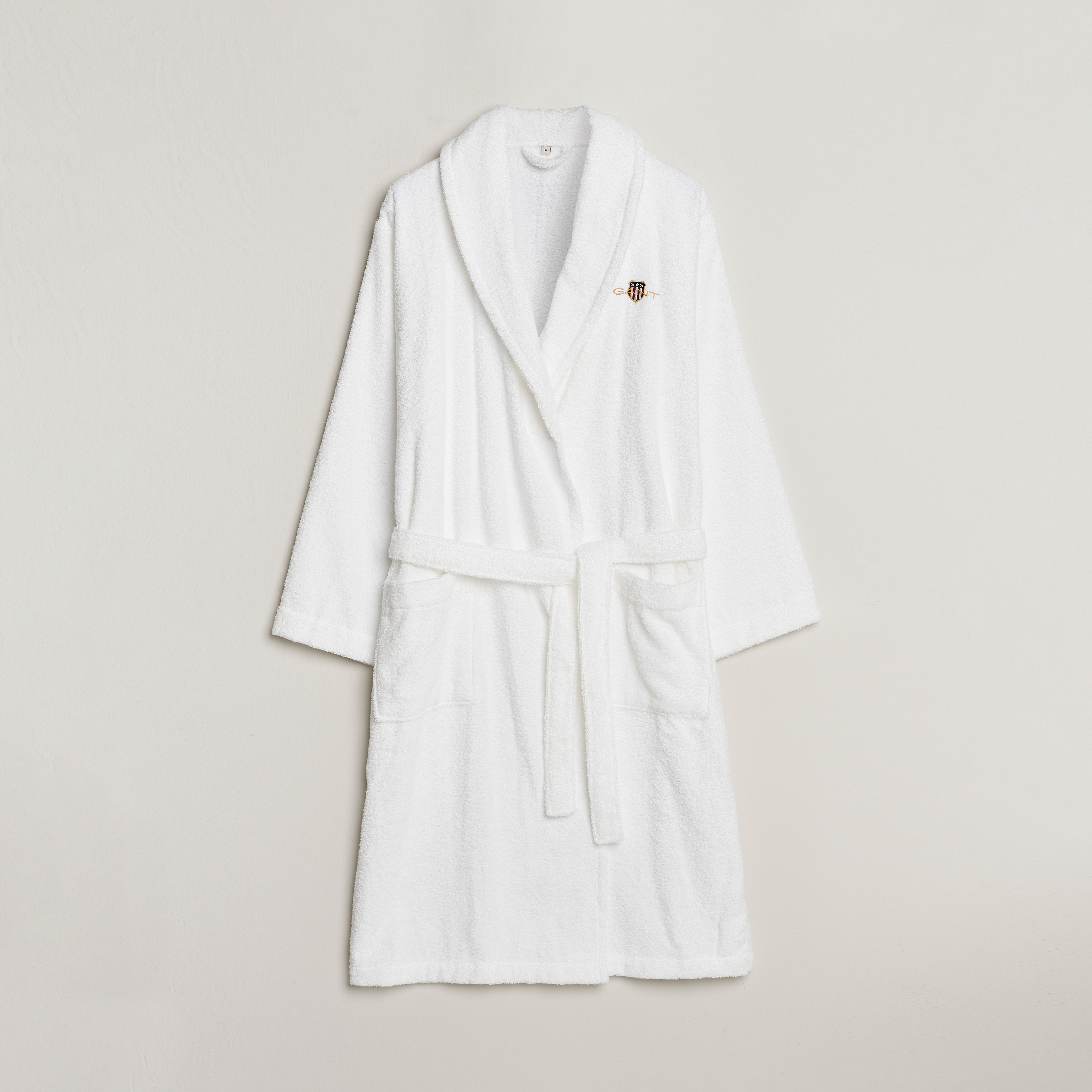 GANT Archive Shield Terry Robe White - Acheter GANT CareOfCarl.fr.