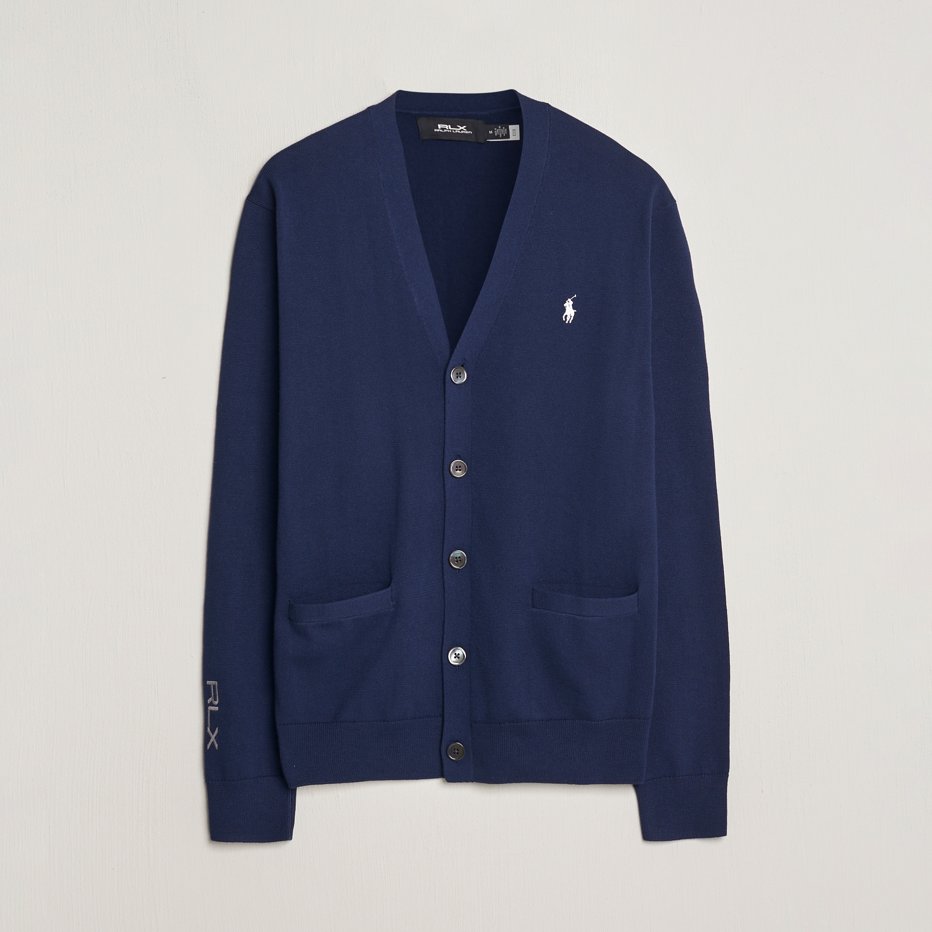 RLX Ralph Lauren Cotton Cardigan Refined Navy - Acheter RLX Ralph Lauren Ca