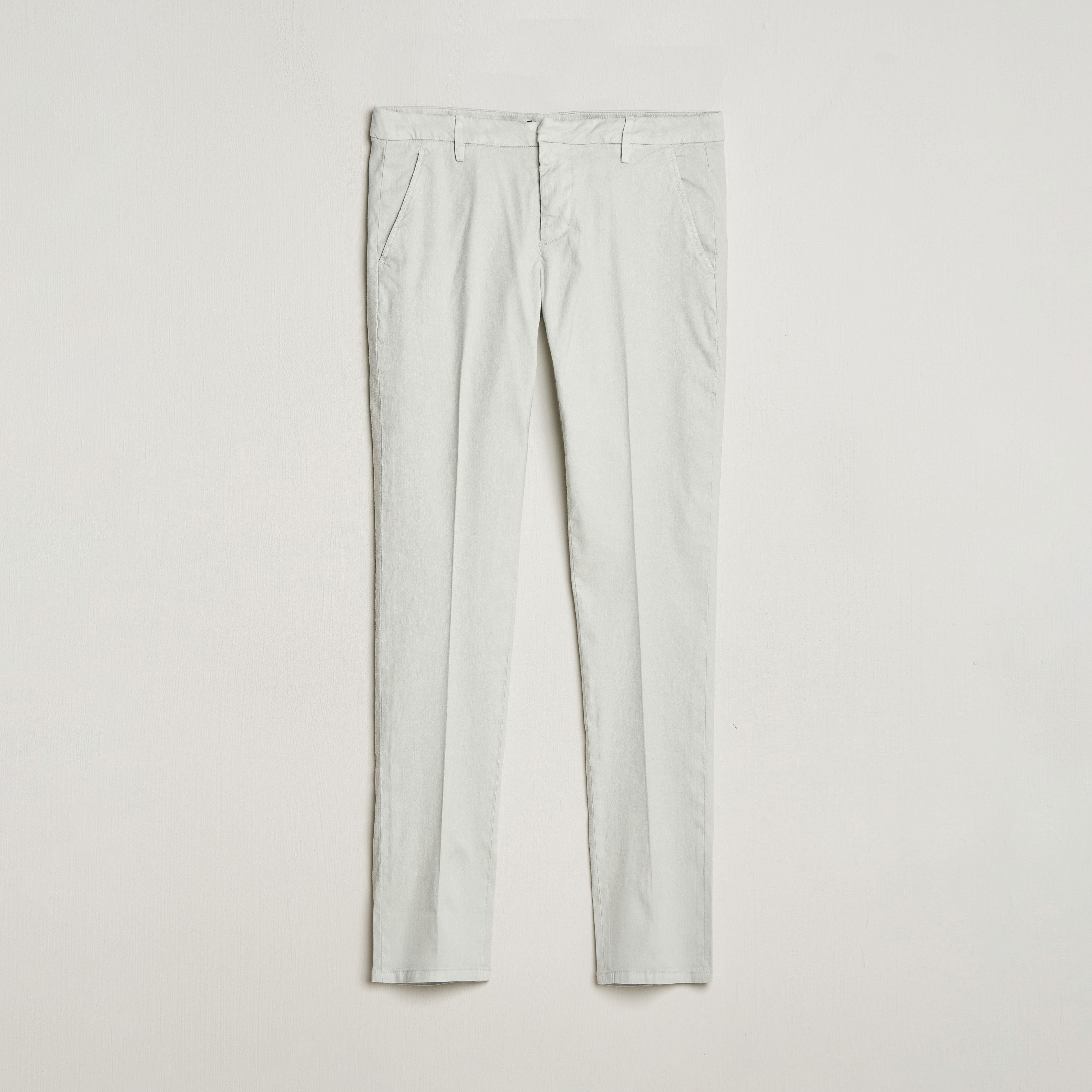 Dondup Gaubert Linen Stretch Chinos Light Grey - Acheter Dondup CareOfCarl.