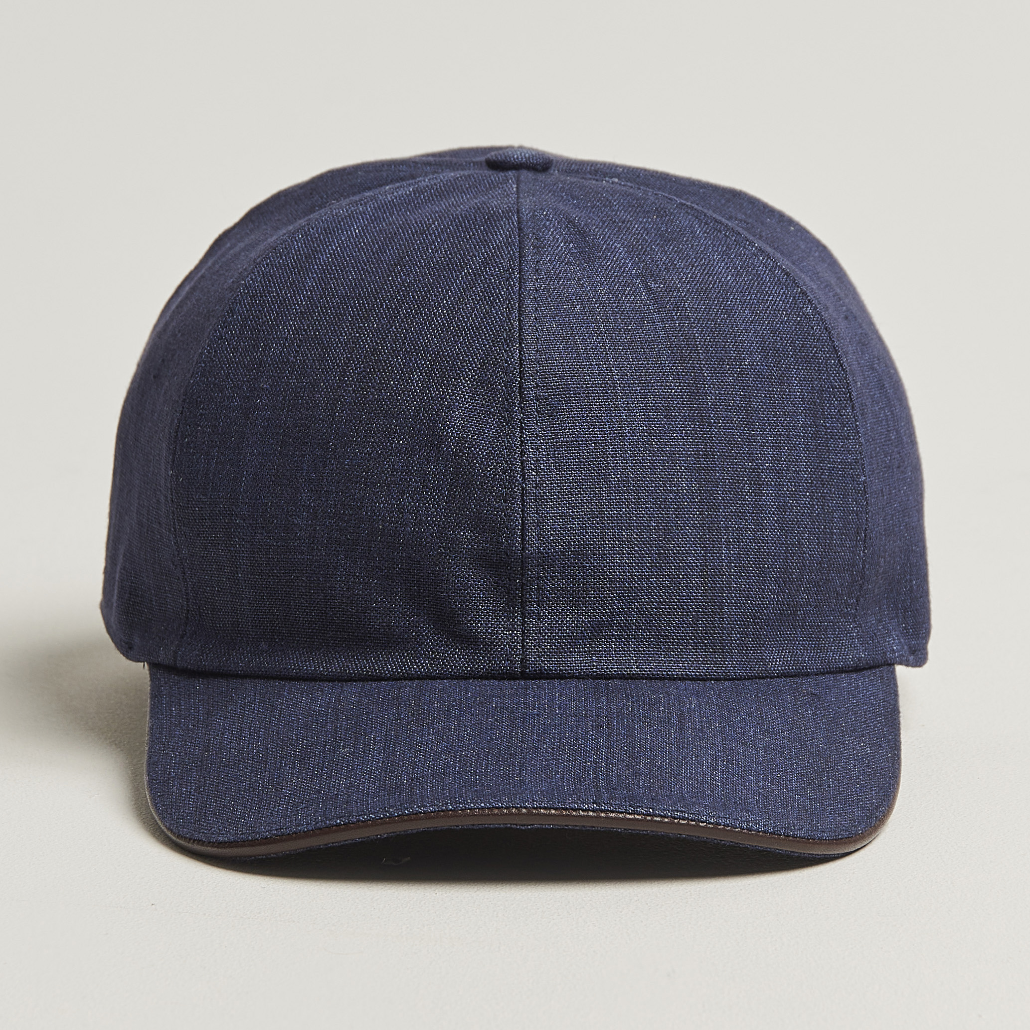 Eton Solid Linen Cap Navy Blue - Acheter Eton CareOfCarl.fr.