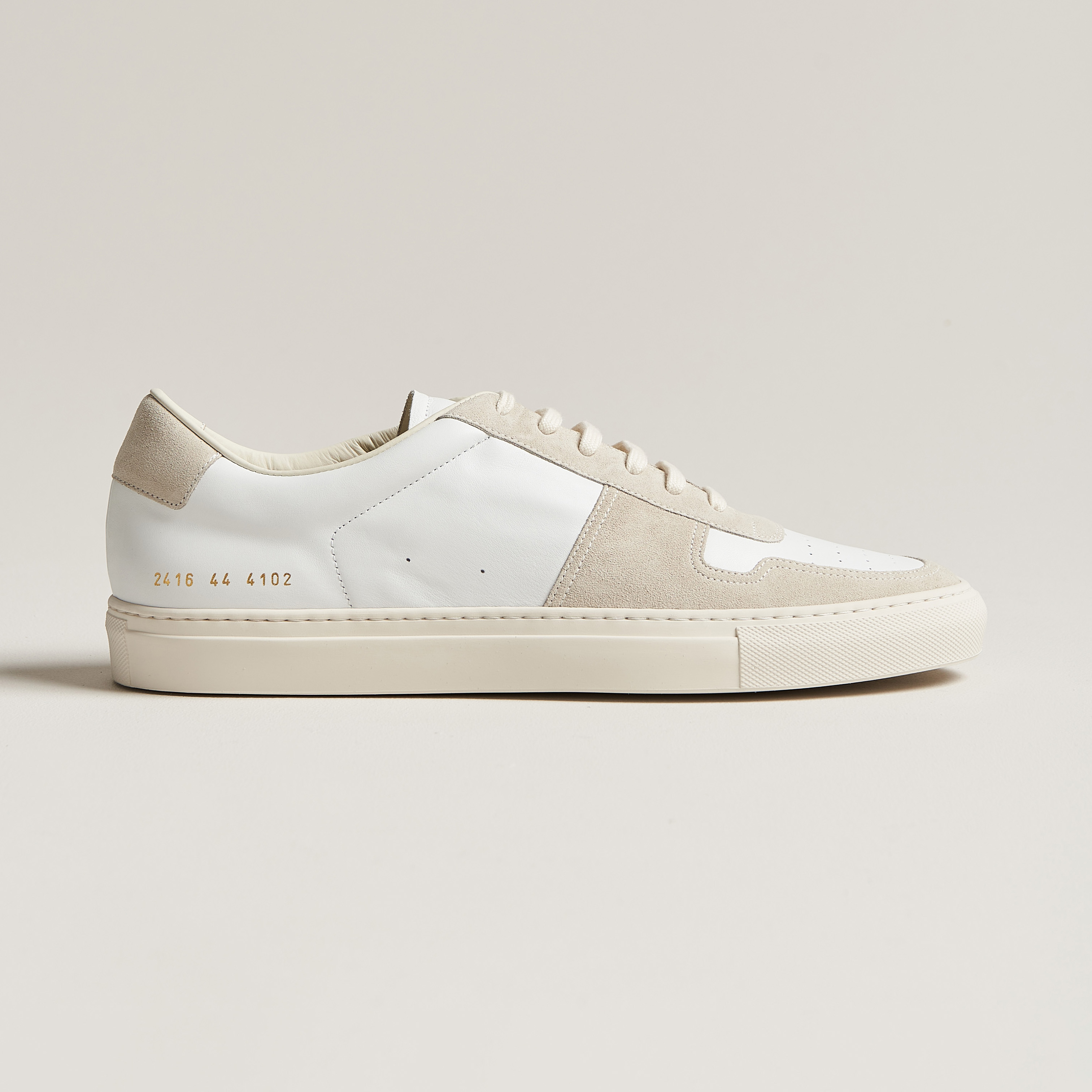 Common Projects B Ball Duo Leather Sneaker Off White/Beige - Acheter Common