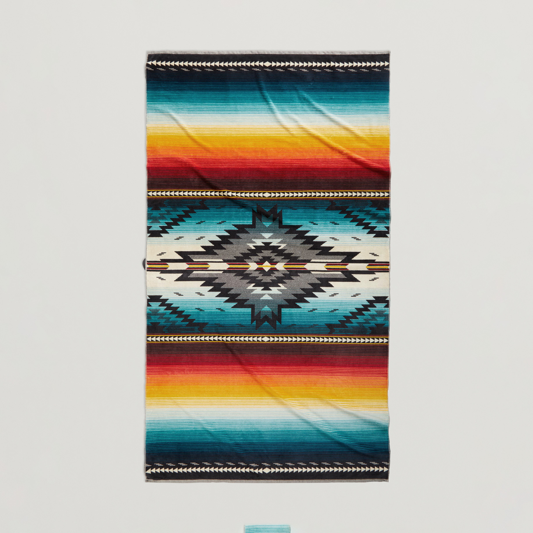 Pendleton Oversized Jacquard Spa Towel Saltillo Sunset - Acheter Pendleton
