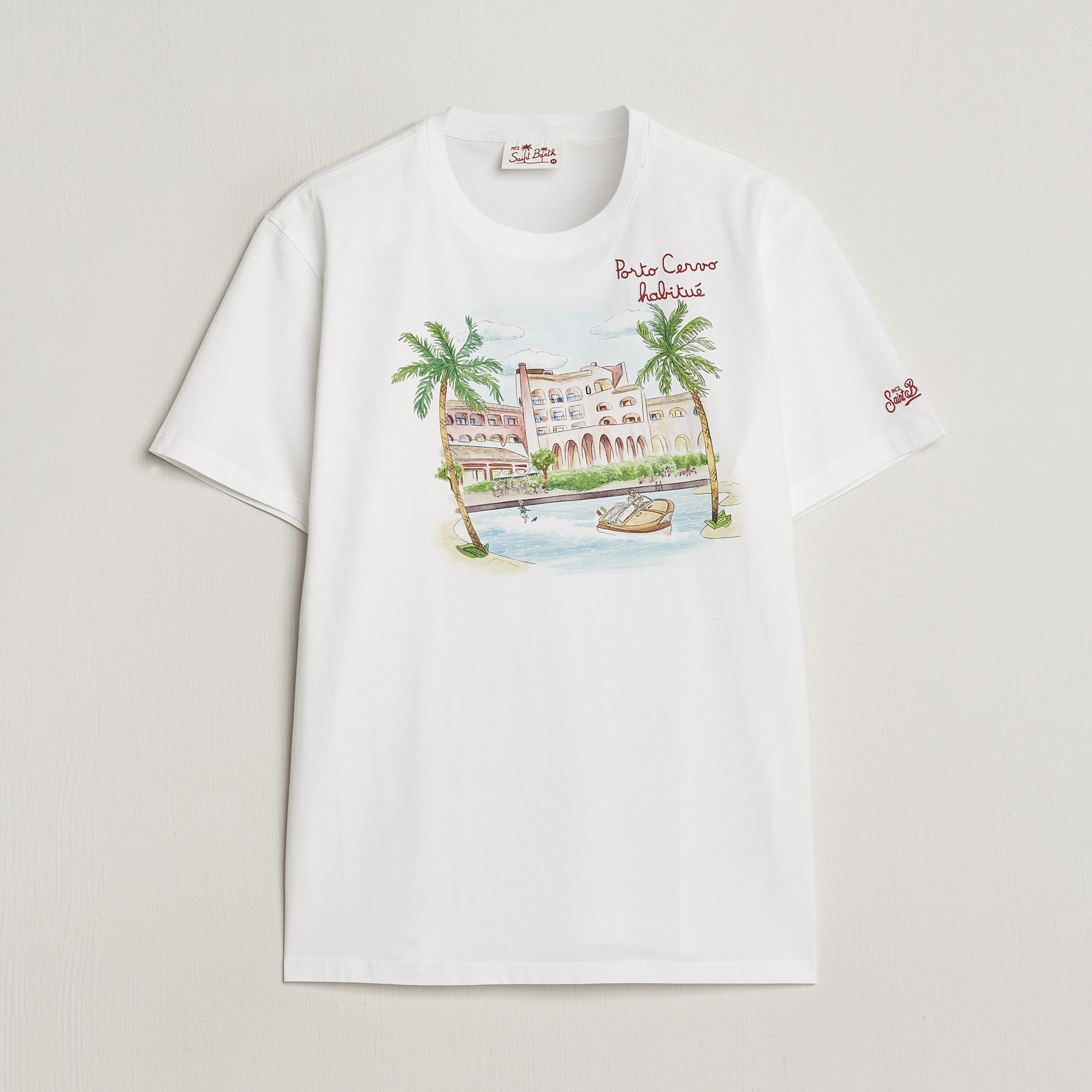 MC2 Saint Barth Printed Cotton T-Shirt Porto Cervo - Acheter MC2 Saint Bart