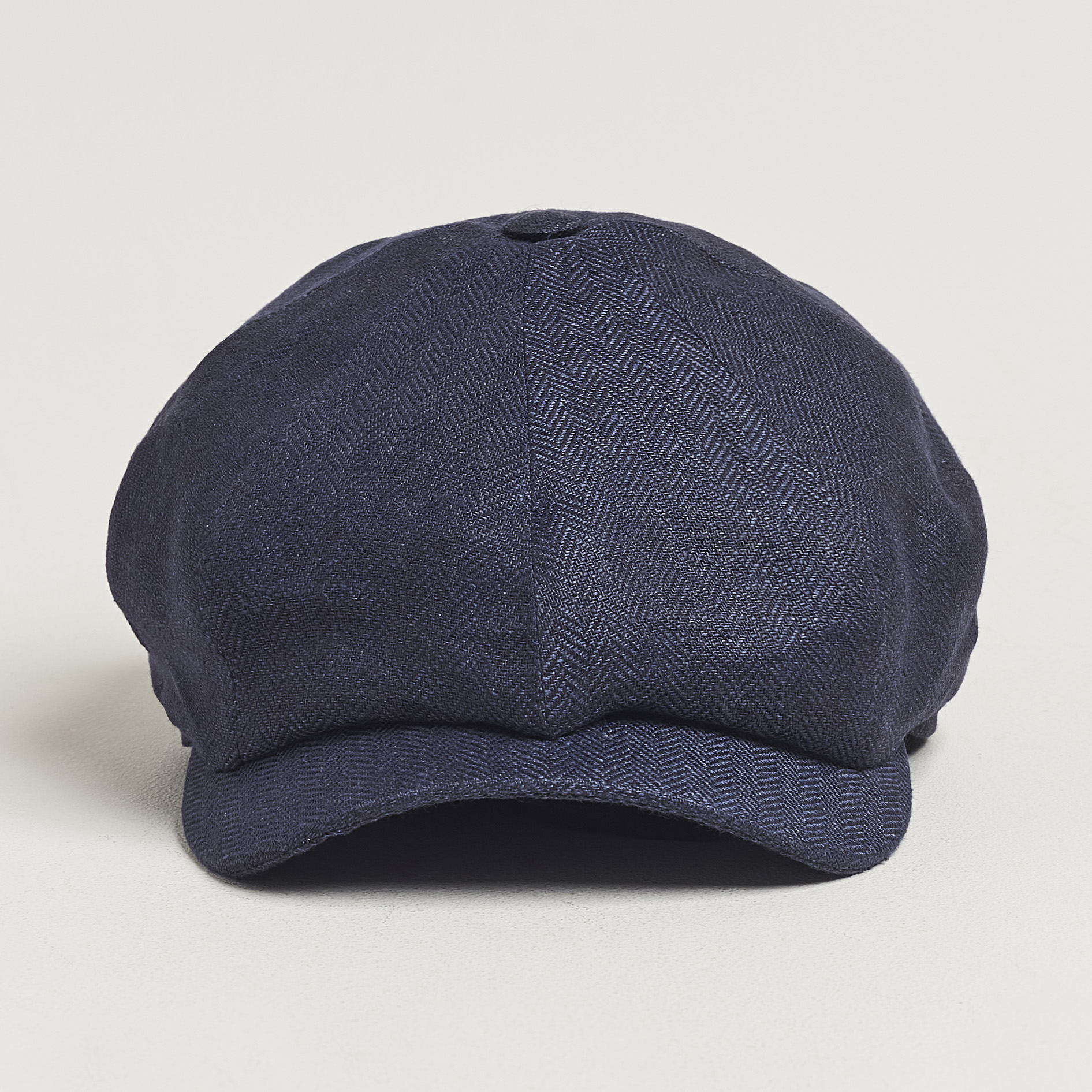 Wigéns Newsboy Classic Linen Cap Navy - Acheter Wigéns CareOfCarl.fr.