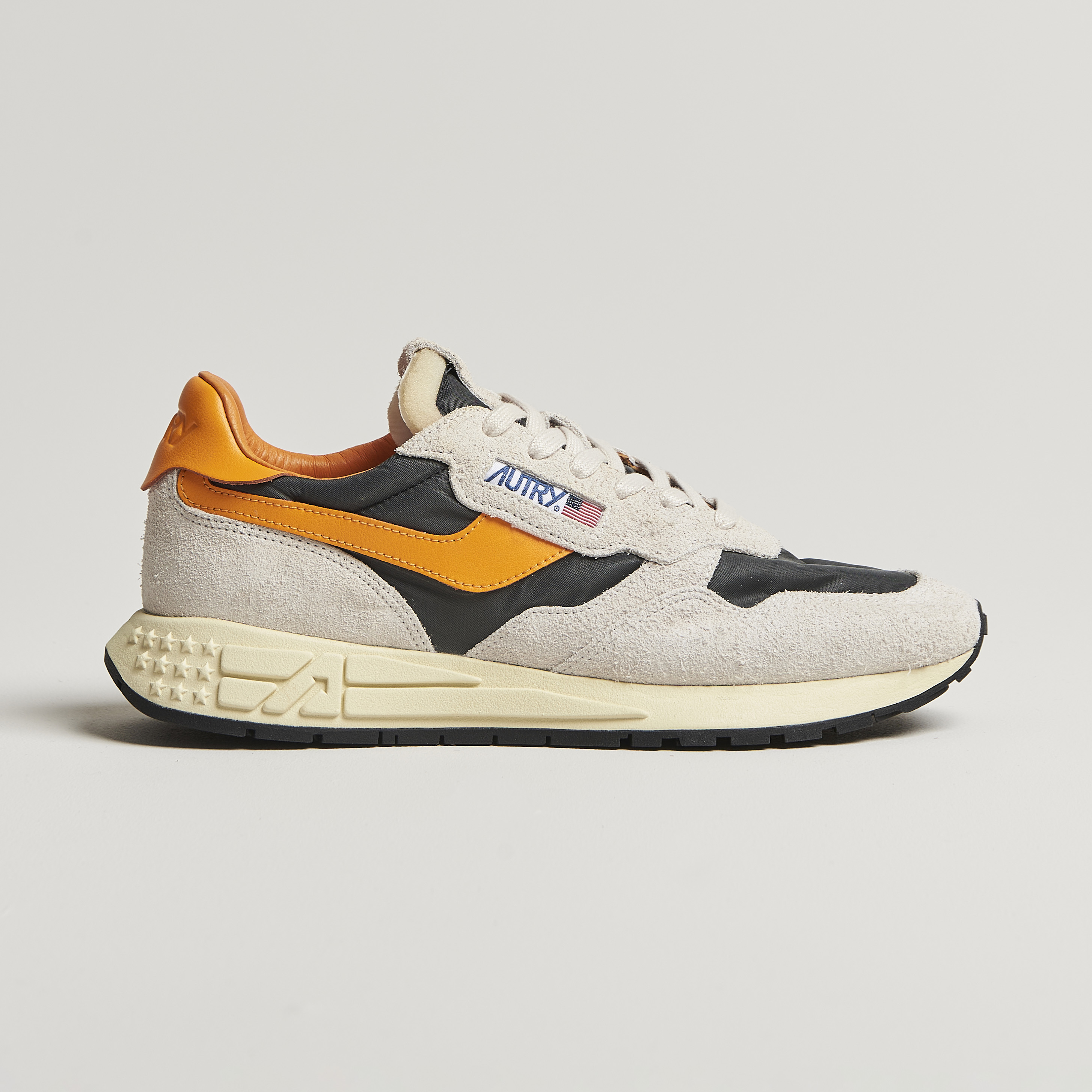 Autry Reelwind Running Sneaker White/Grey/Orange - Acheter Autry CareOfCarl