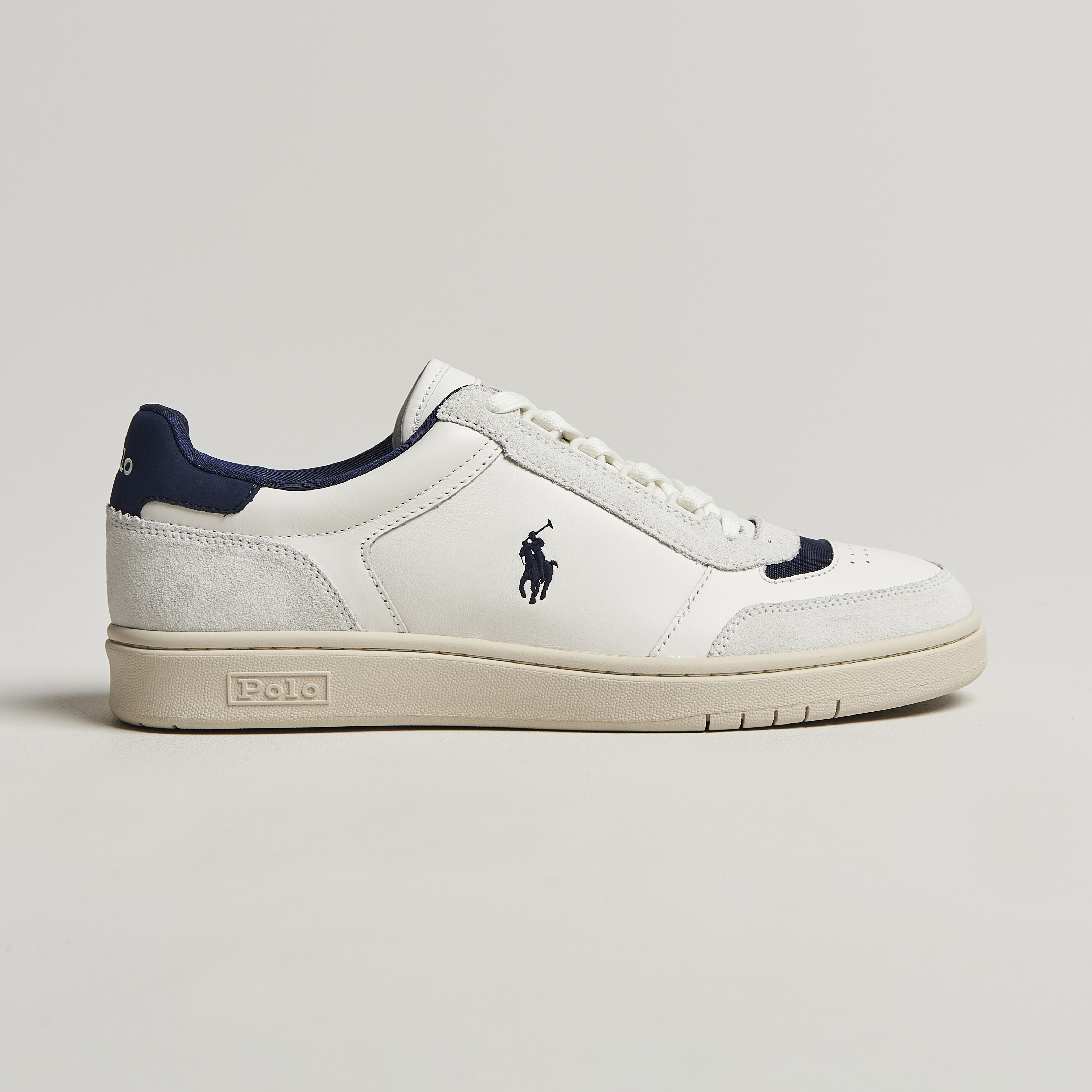 Polo Ralph Lauren Polo Court Sneaker Deckwash White/Navy - Acheter Polo Ral