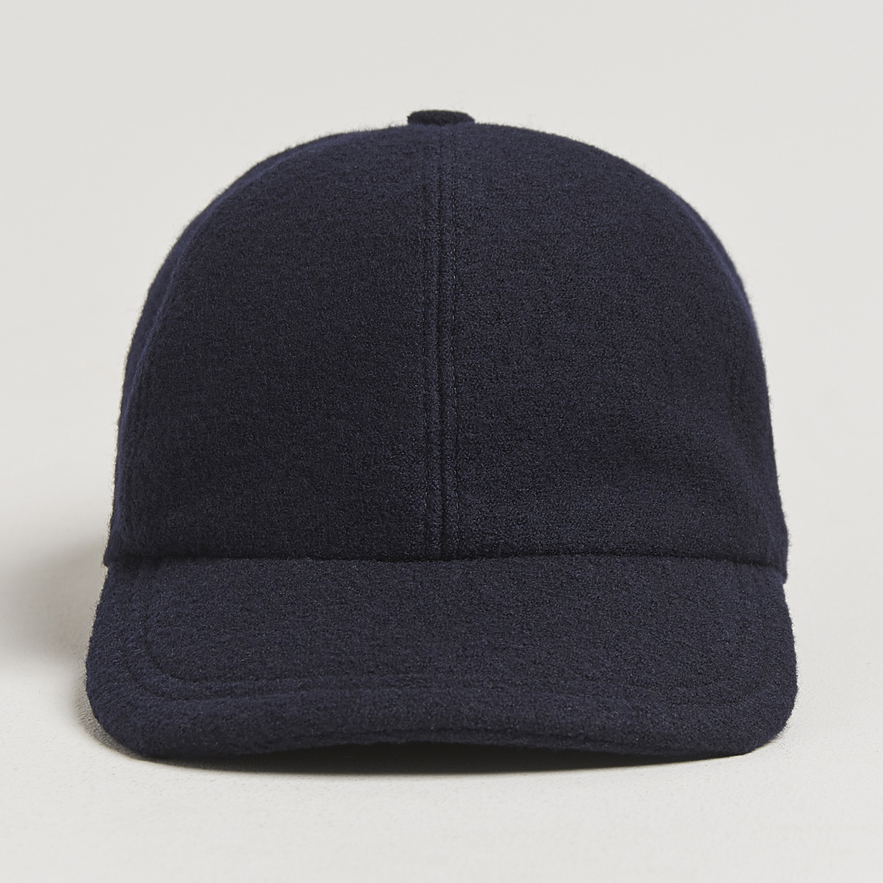 Eton Boiled Wool Baseball Cap Navy Blue - Acheter Eton CareOfCarl.fr.