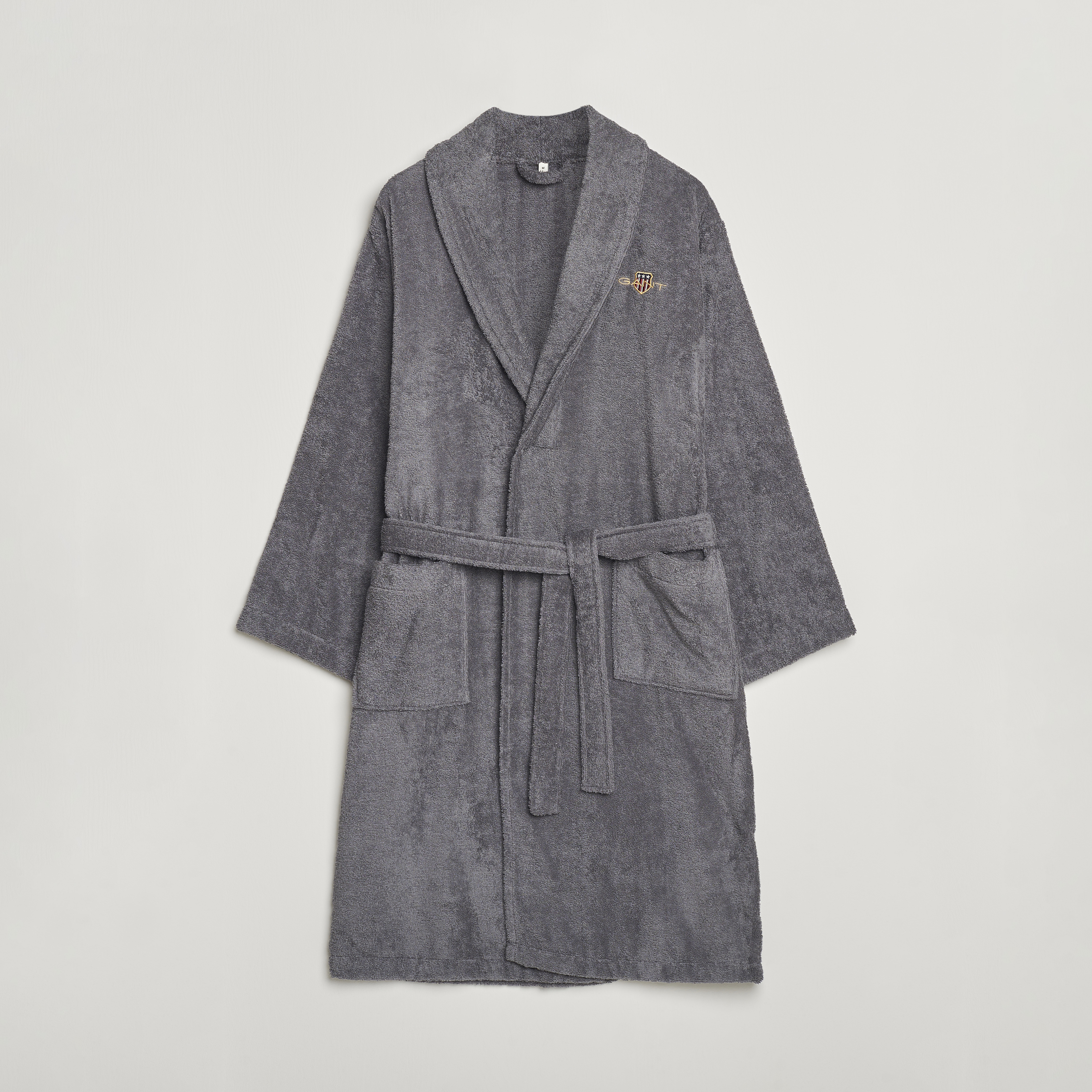 GANT Archive Shield Terry Robe Anchor Grey - Acheter GANT CareOfCarl.fr.