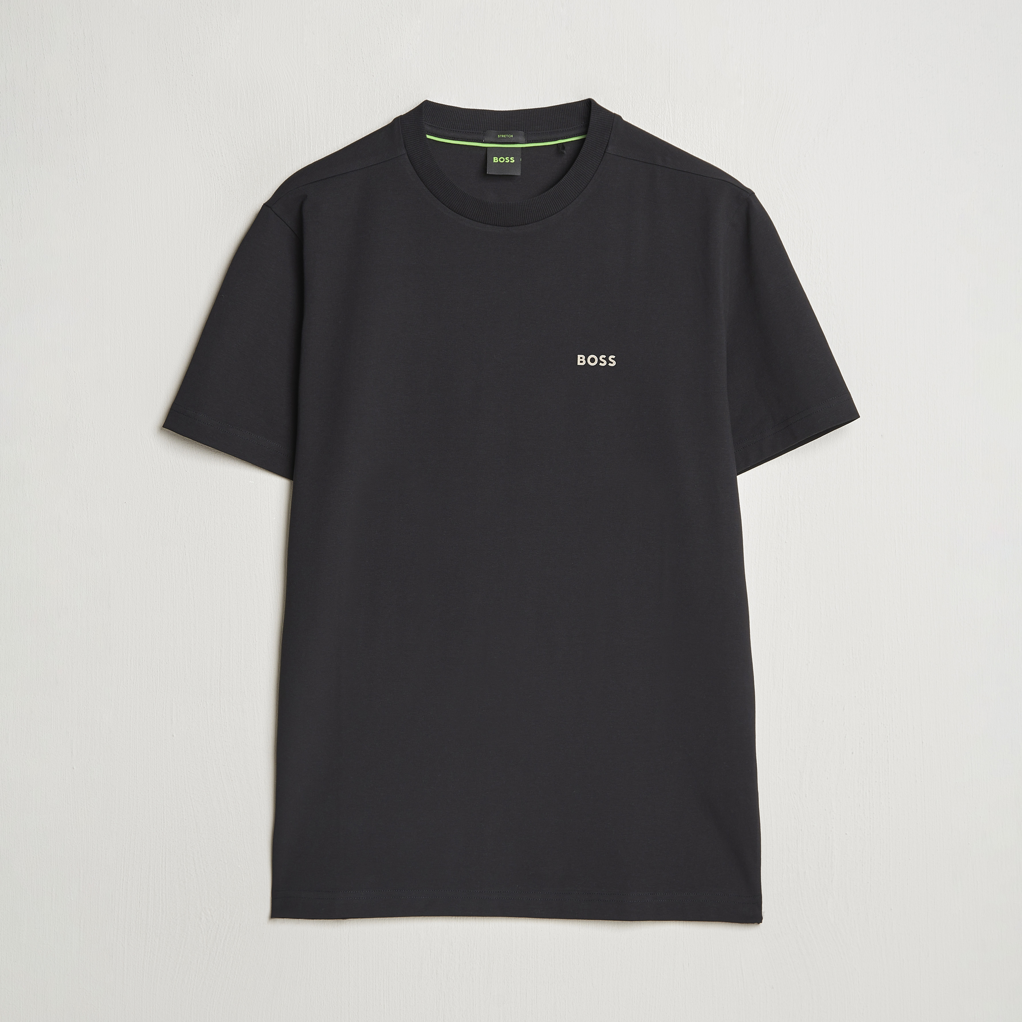 BOSS GREEN Logo Crew Neck T-Shirt Black - Acheter BOSS GREEN CareOfCarl.fr.