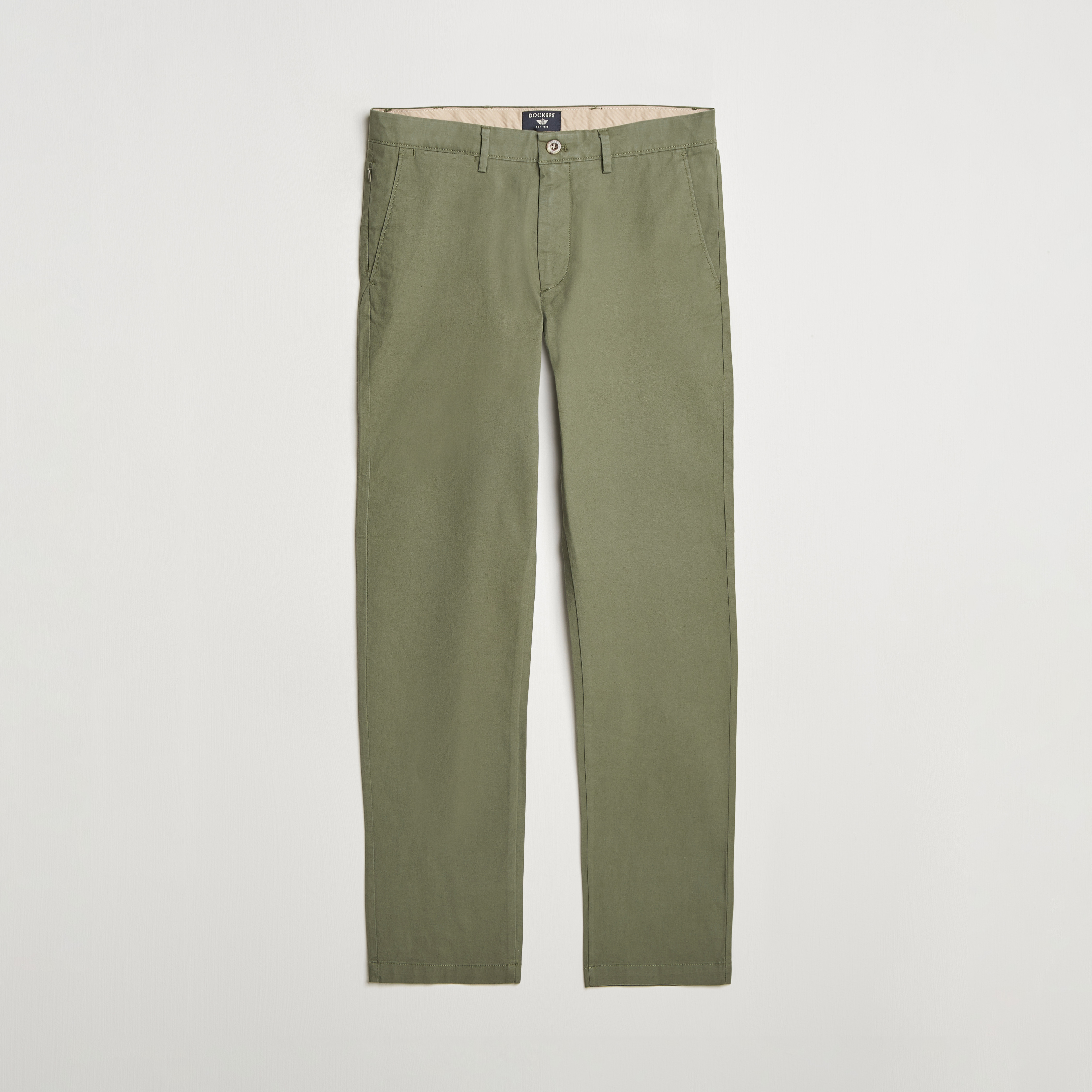 Dockers Crafted Khaki Slim Cotton/Linen Chino Teal Leaf - Acheter Dockers C