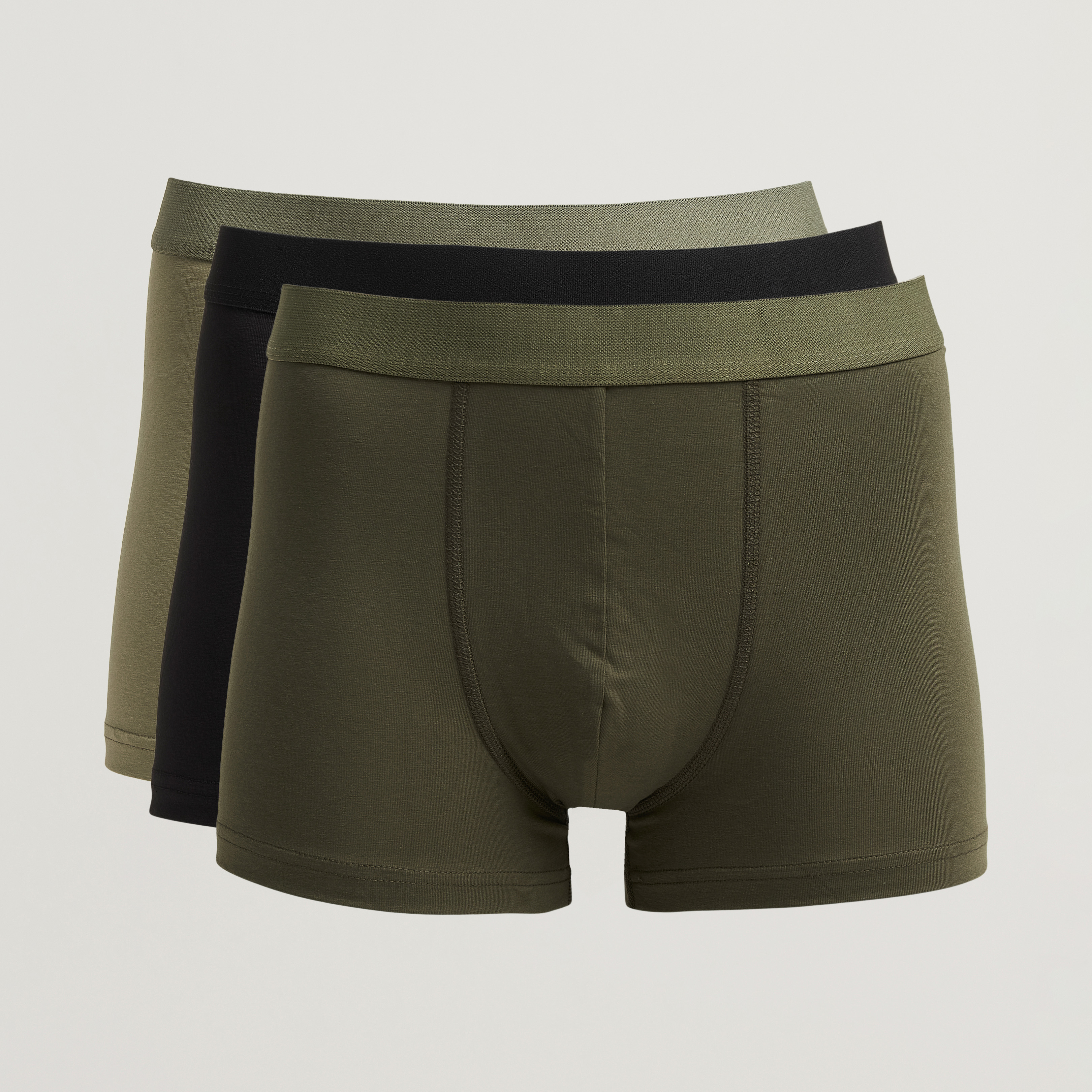 Bread & Boxers 3-Pack Boxer Brief Khaki/Green/Black - Acheter Bread & Boxer