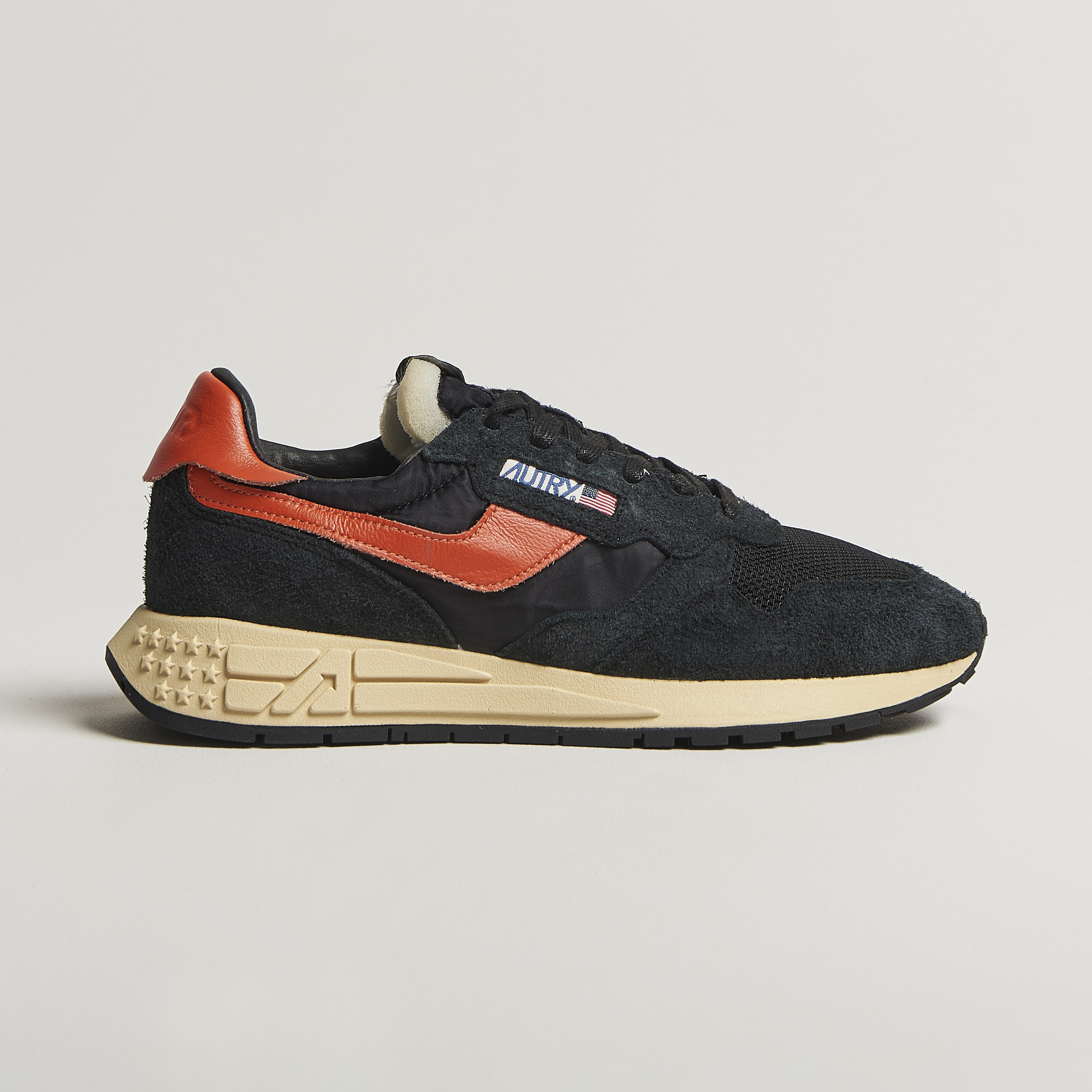 Autry Reelwind Running Sneaker Black/Orange - Acheter Autry CareOfCarl.fr.
