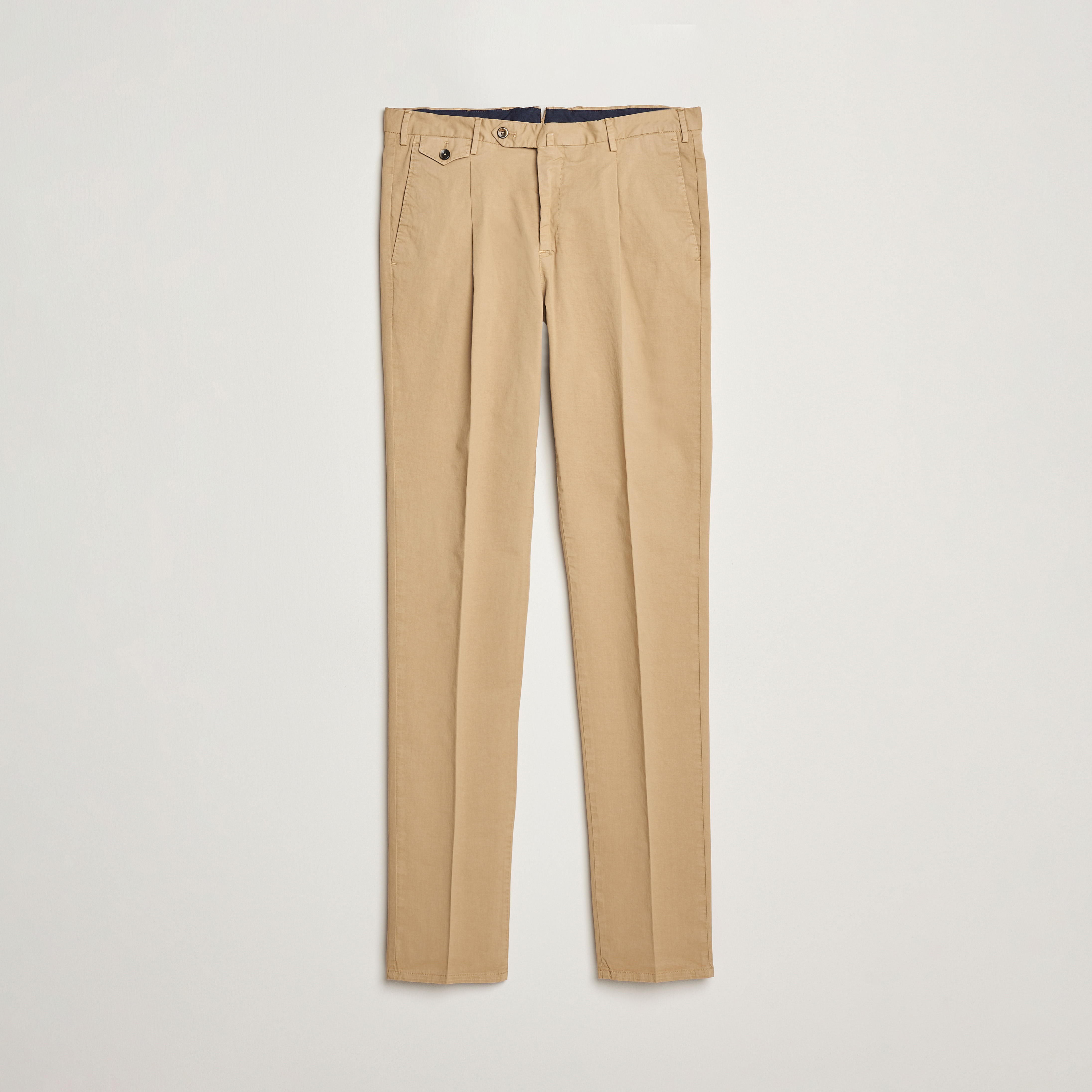 PT01 Gentleman Fit Cotton/Stretch Trousers Beige - Acheter PT01 CareOfCarl.