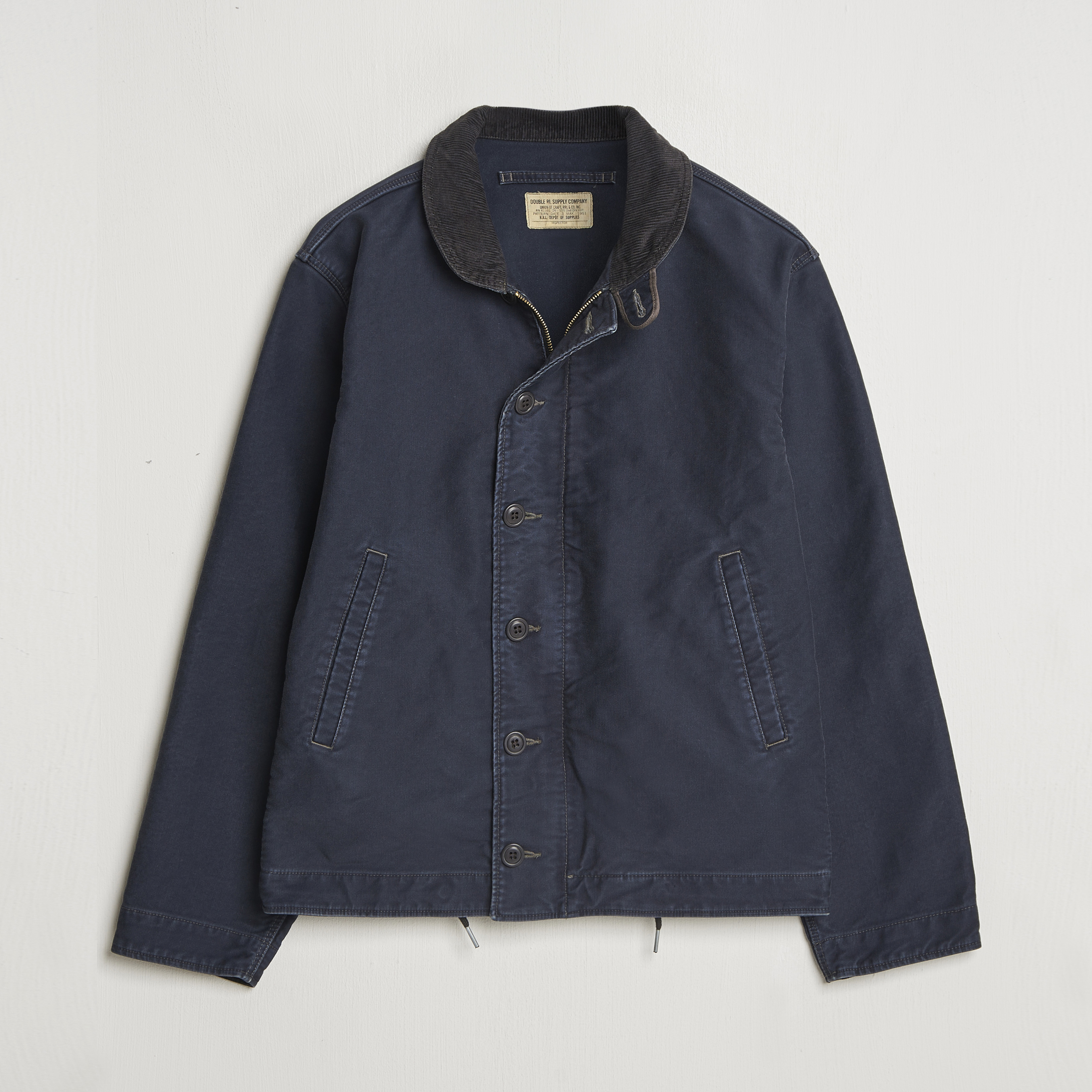 RRL Bower Deck Jacket Navy - Acheter RRL CareOfCarl.fr.