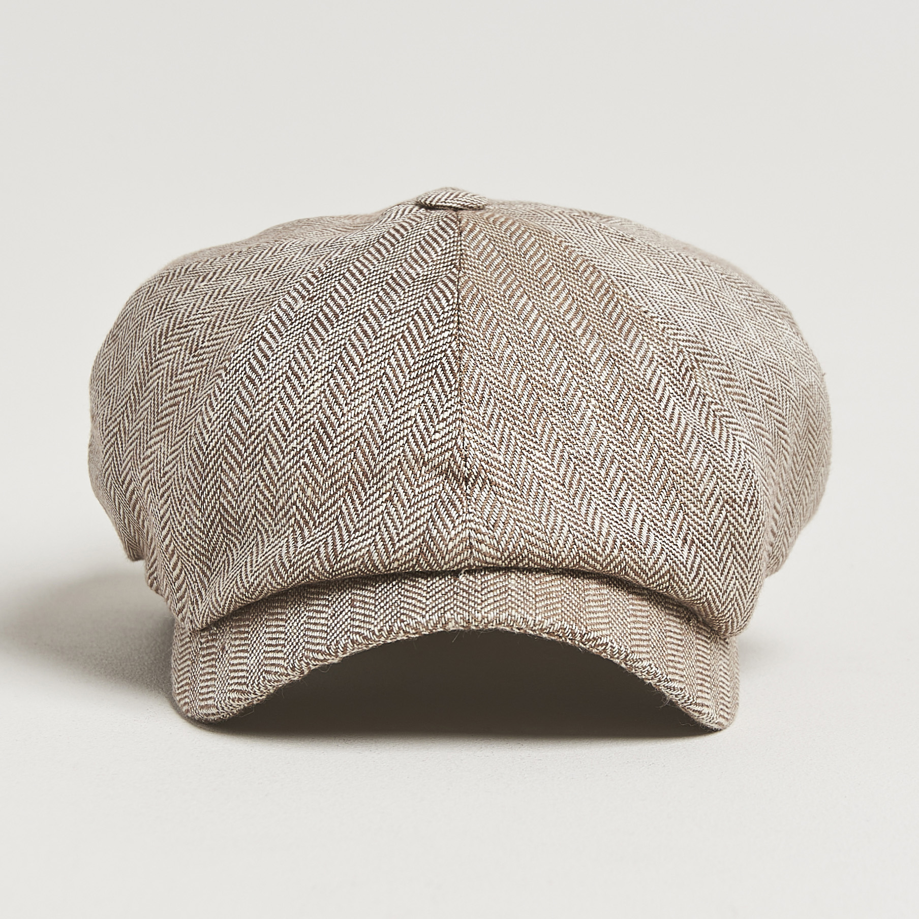 Wigéns Newsboy Classic Linen Herringbone Cap Brown - Acheter Wigéns CareOfC
