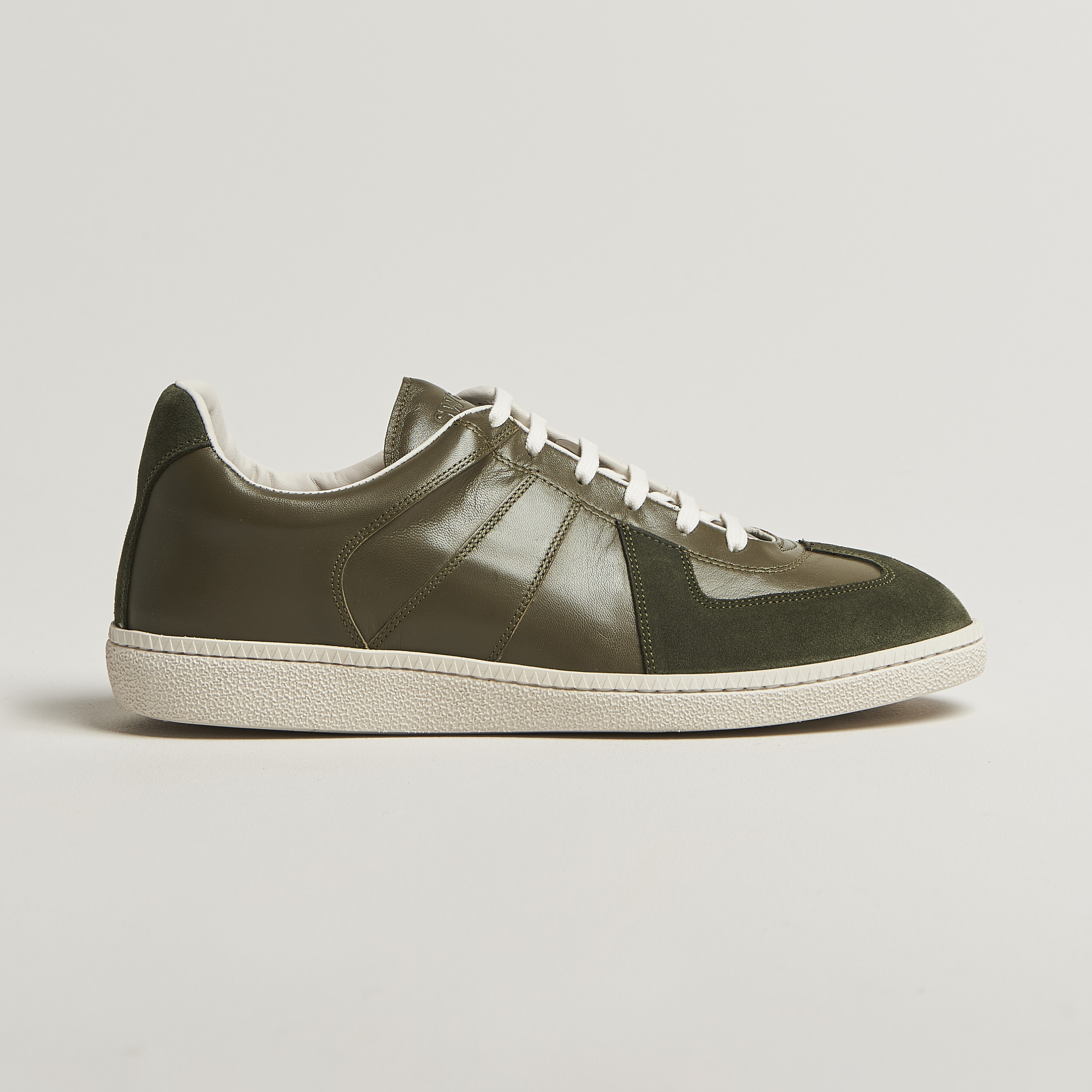 Sweyd Nappa/Suede Army Trainer Green - Acheter Sweyd CareOfCarl.fr.