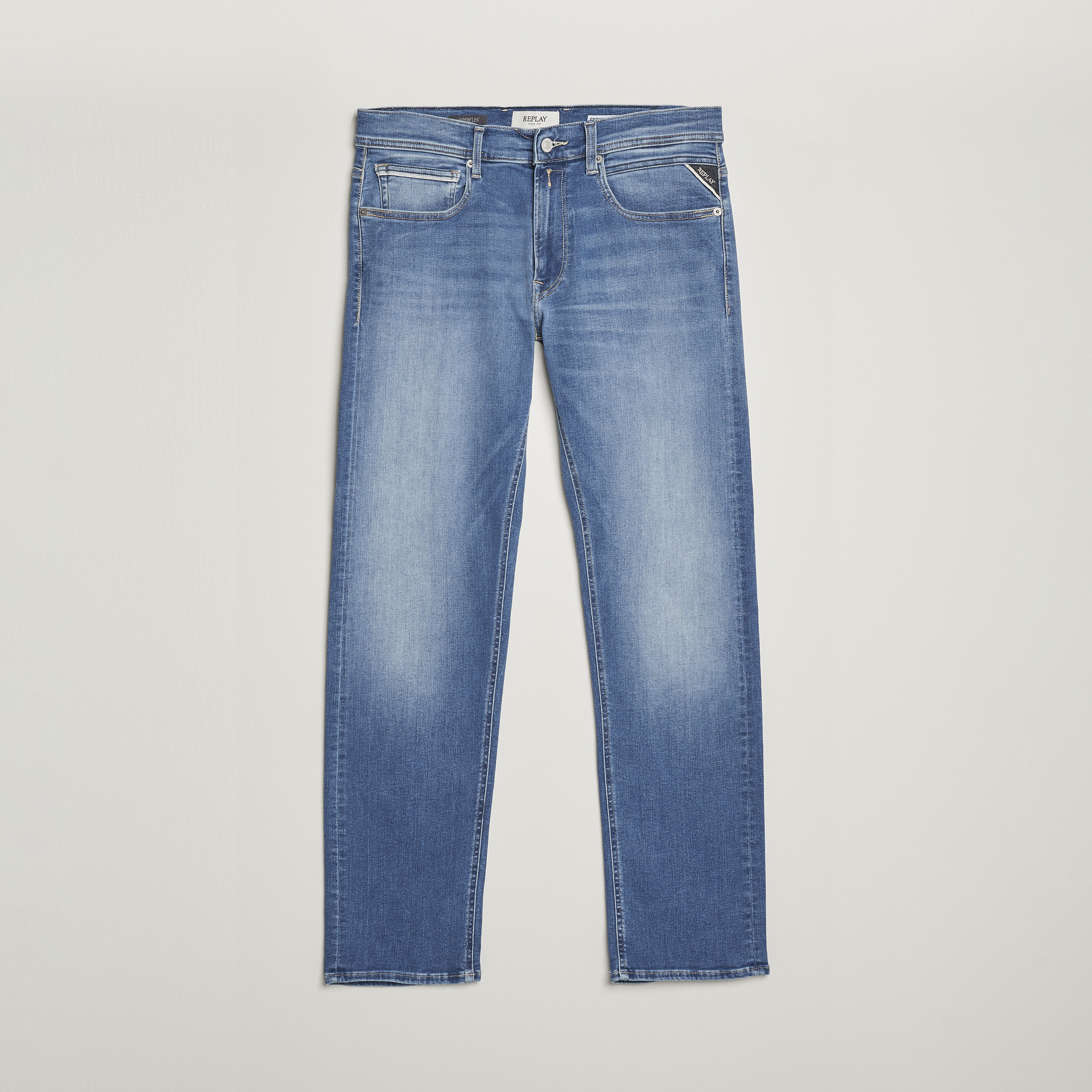 Replay Grover Hyperflex Original Jeans Medium Blue - Acheter Replay CareOfC
