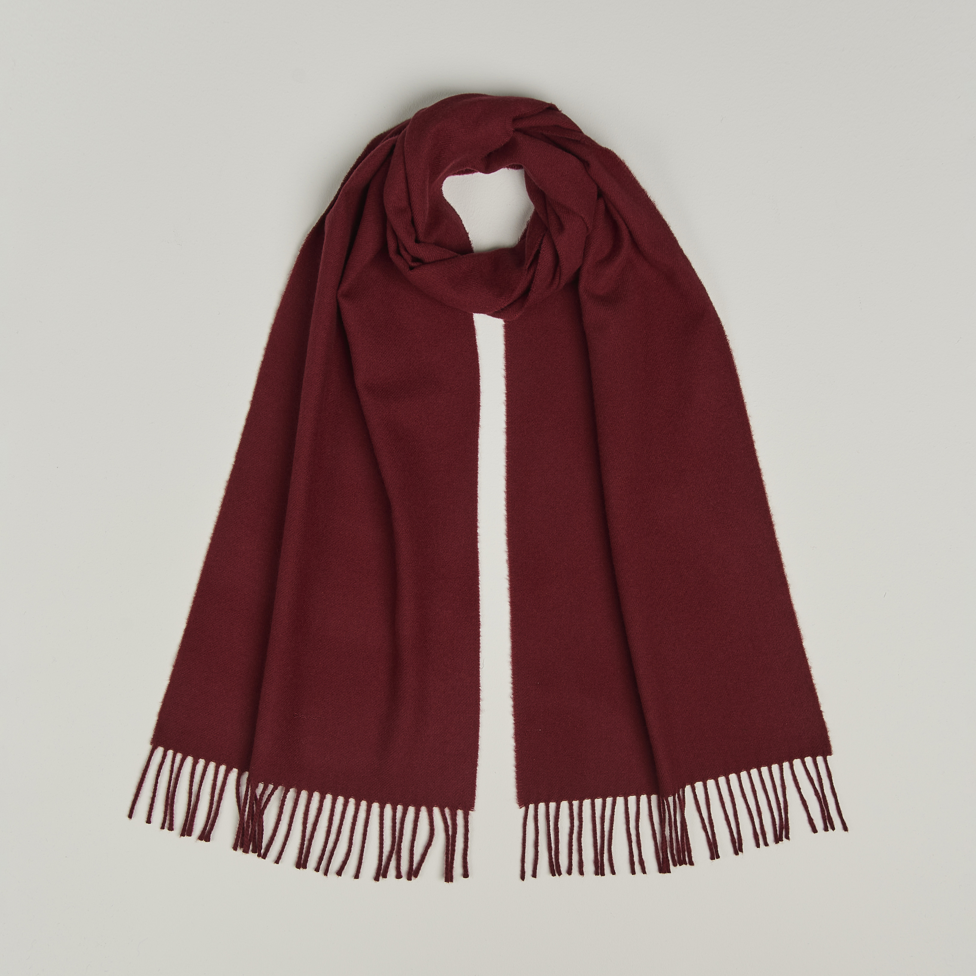 GANT Wool Scarf Plumped Red - Acheter GANT CareOfCarl.fr.