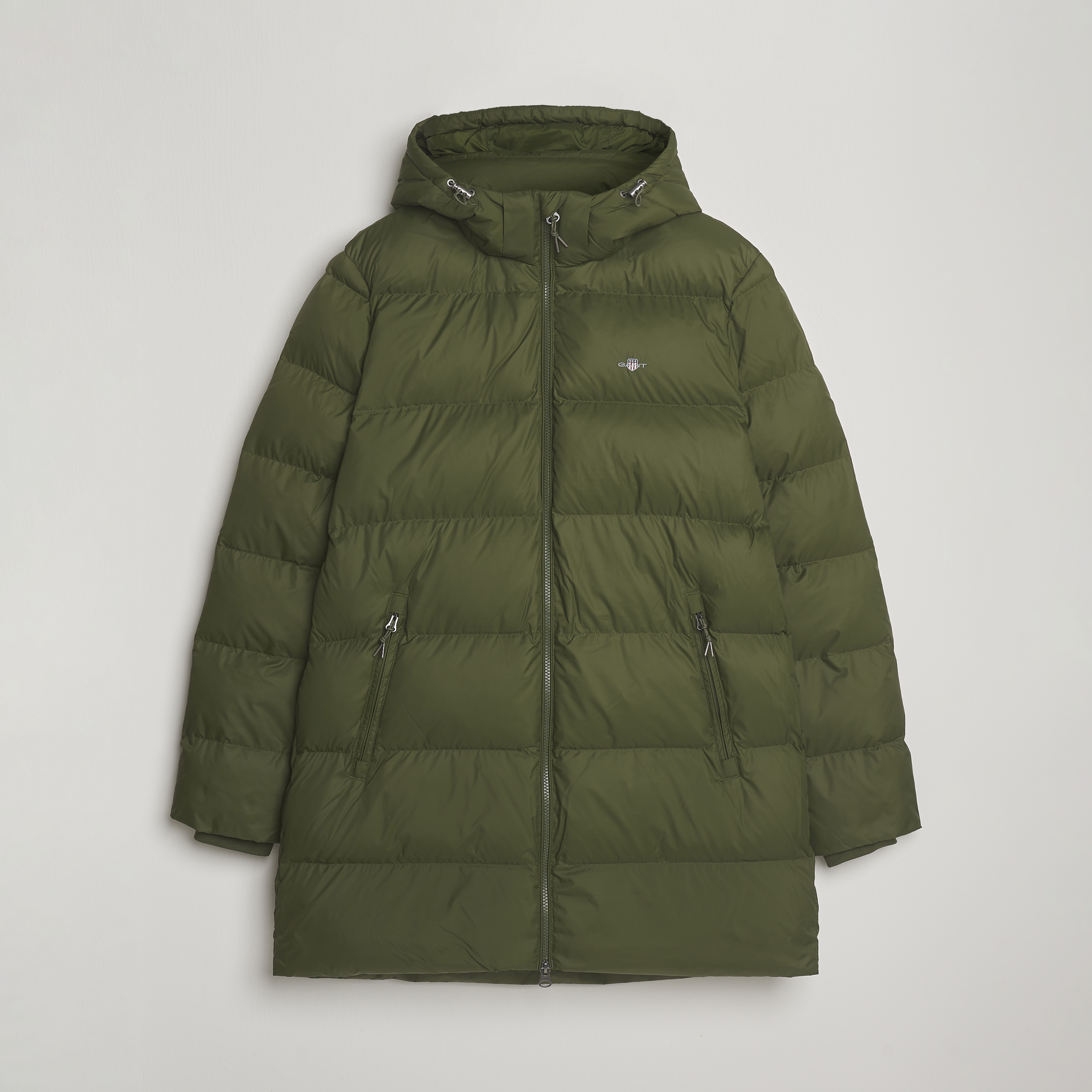 GANT The Active Cloud Mid Length Jacket Country Green - Acheter GANT CareOf