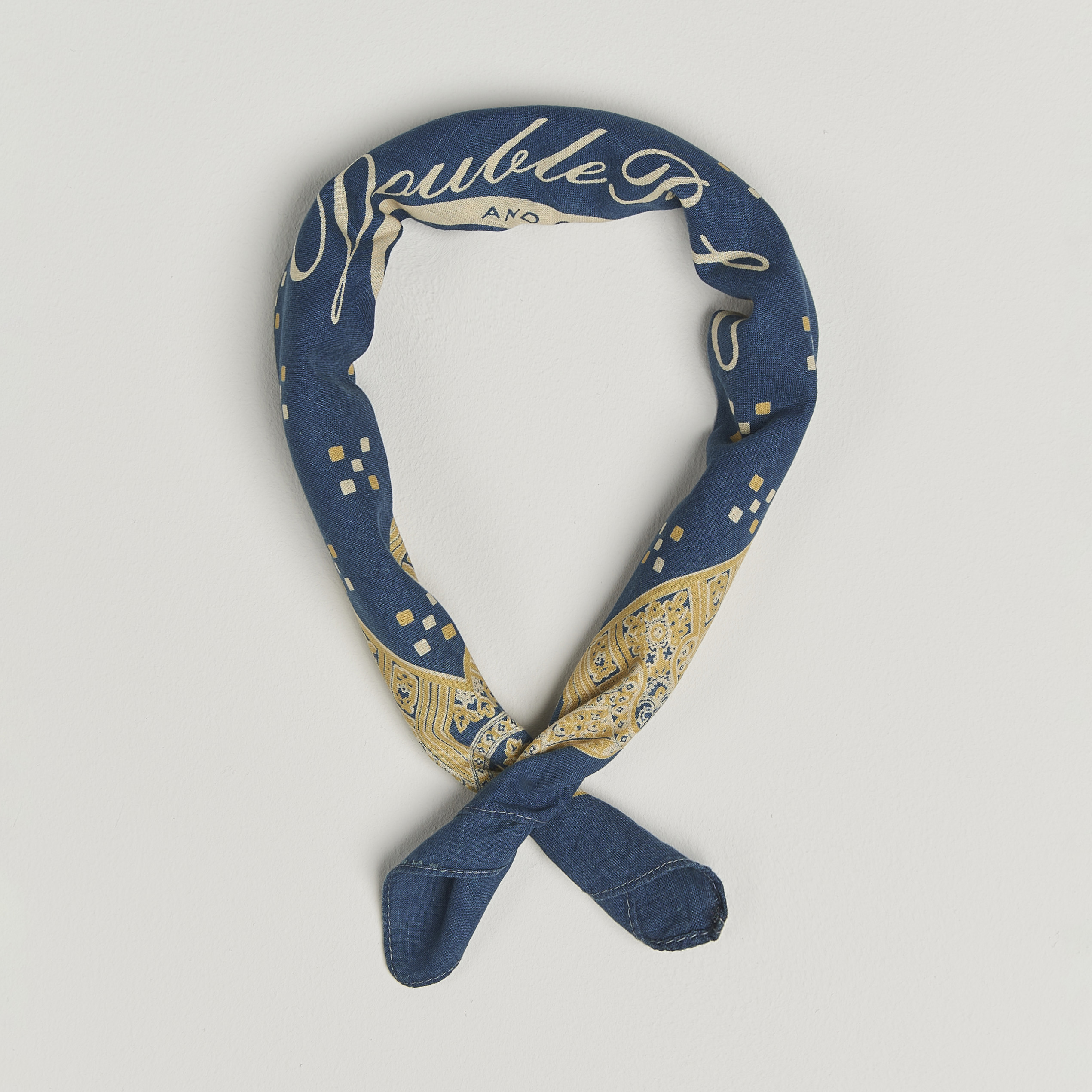 RRL Diamond Bandana Indigo/Cream - Acheter RRL CareOfCarl.fr.