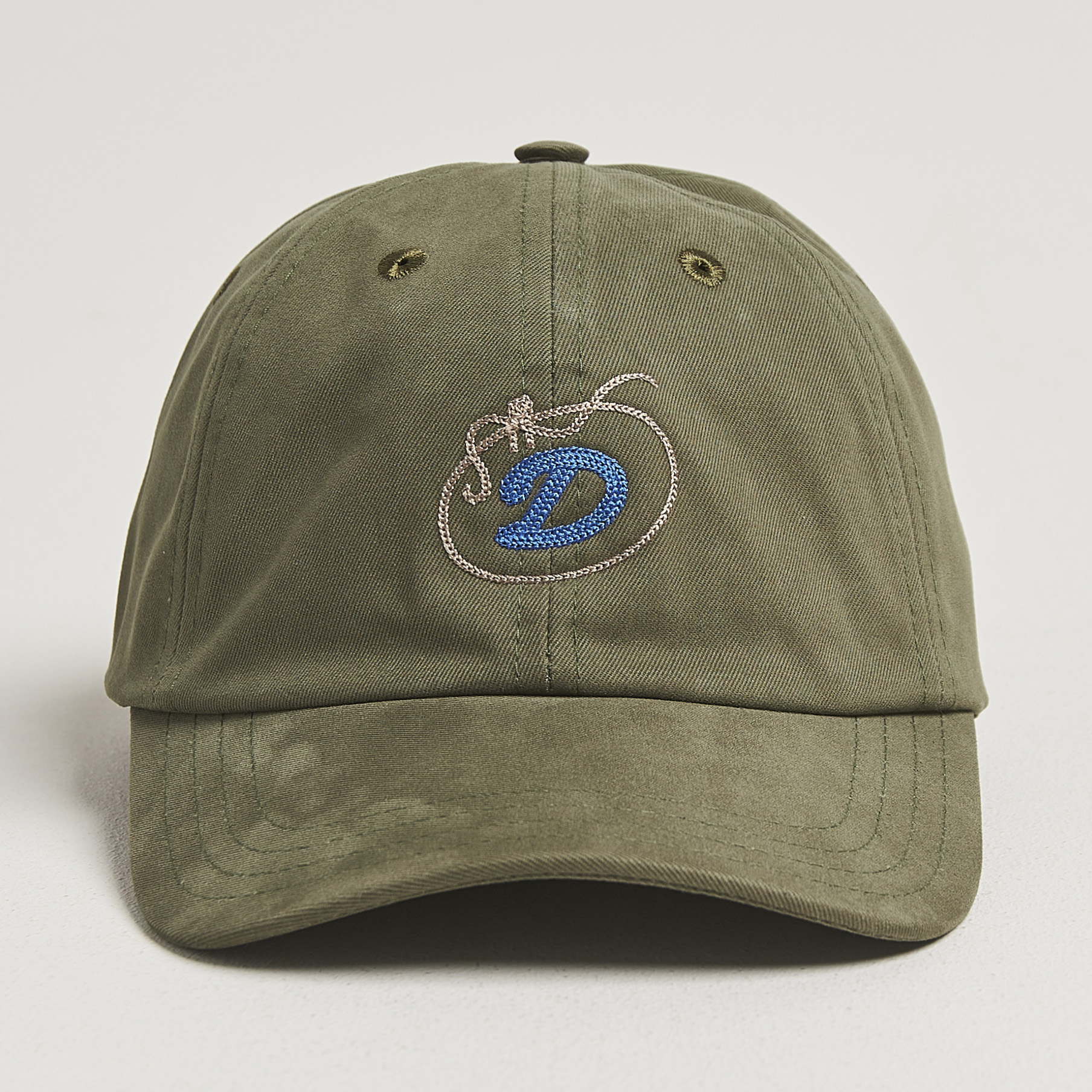 Drake's D Lasso Baseball Cap Khaki - Acheter Drake's CareOfCarl.fr.
