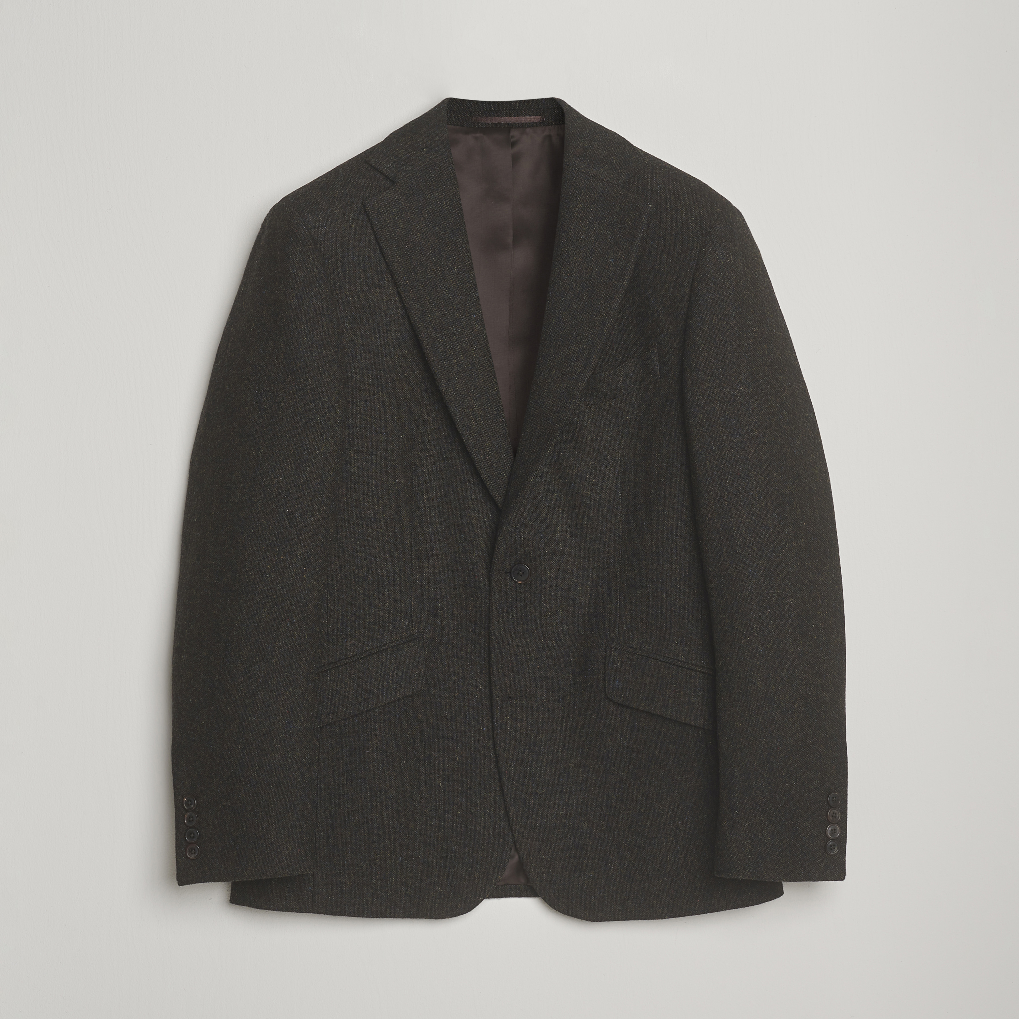 Walker Slater Edward Shetland Wool Donegal Blazer Dark Brown - Acheter Walk