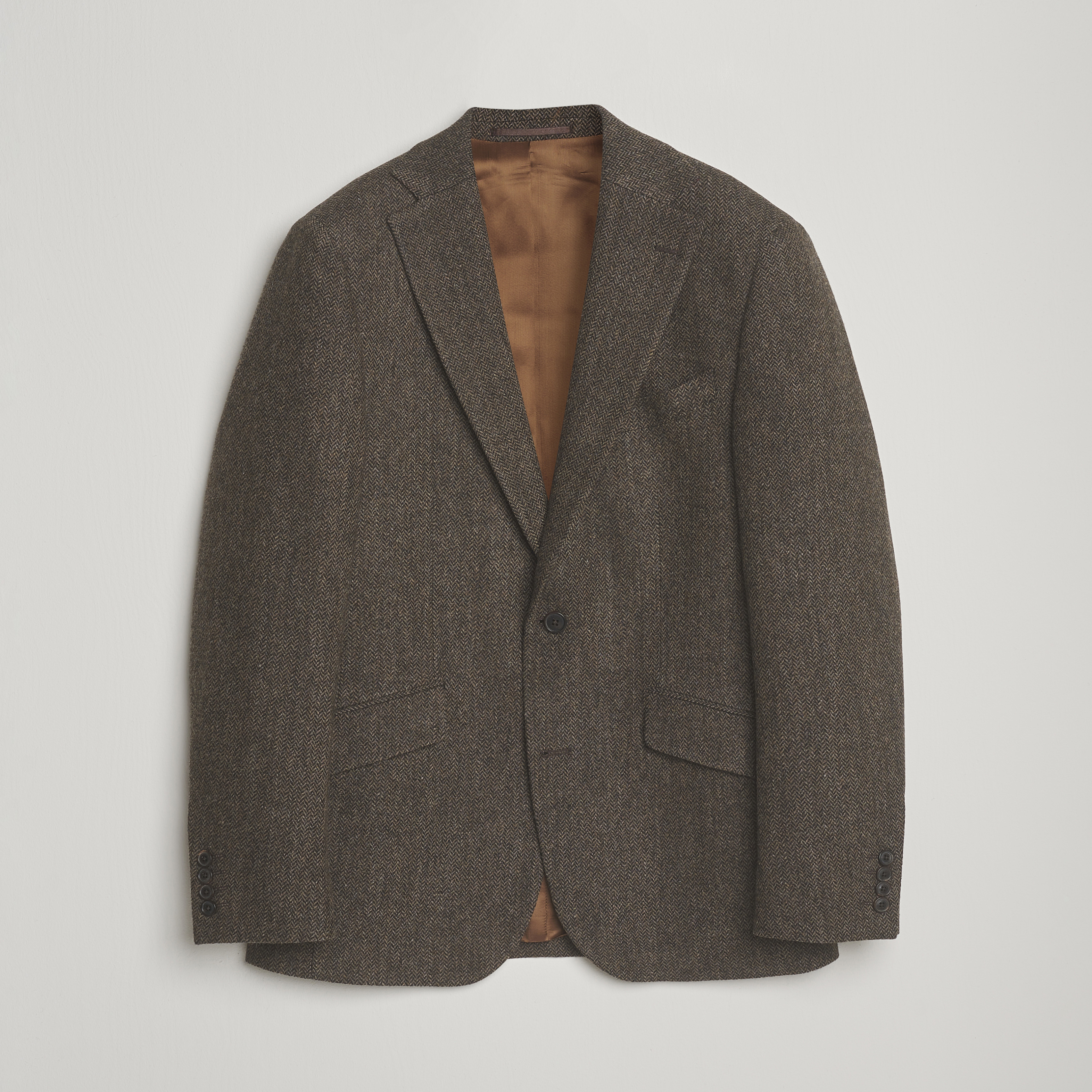 Walker Slater Edward Lambswool Herringbone Blazer Dark Brown - Acheter Walk