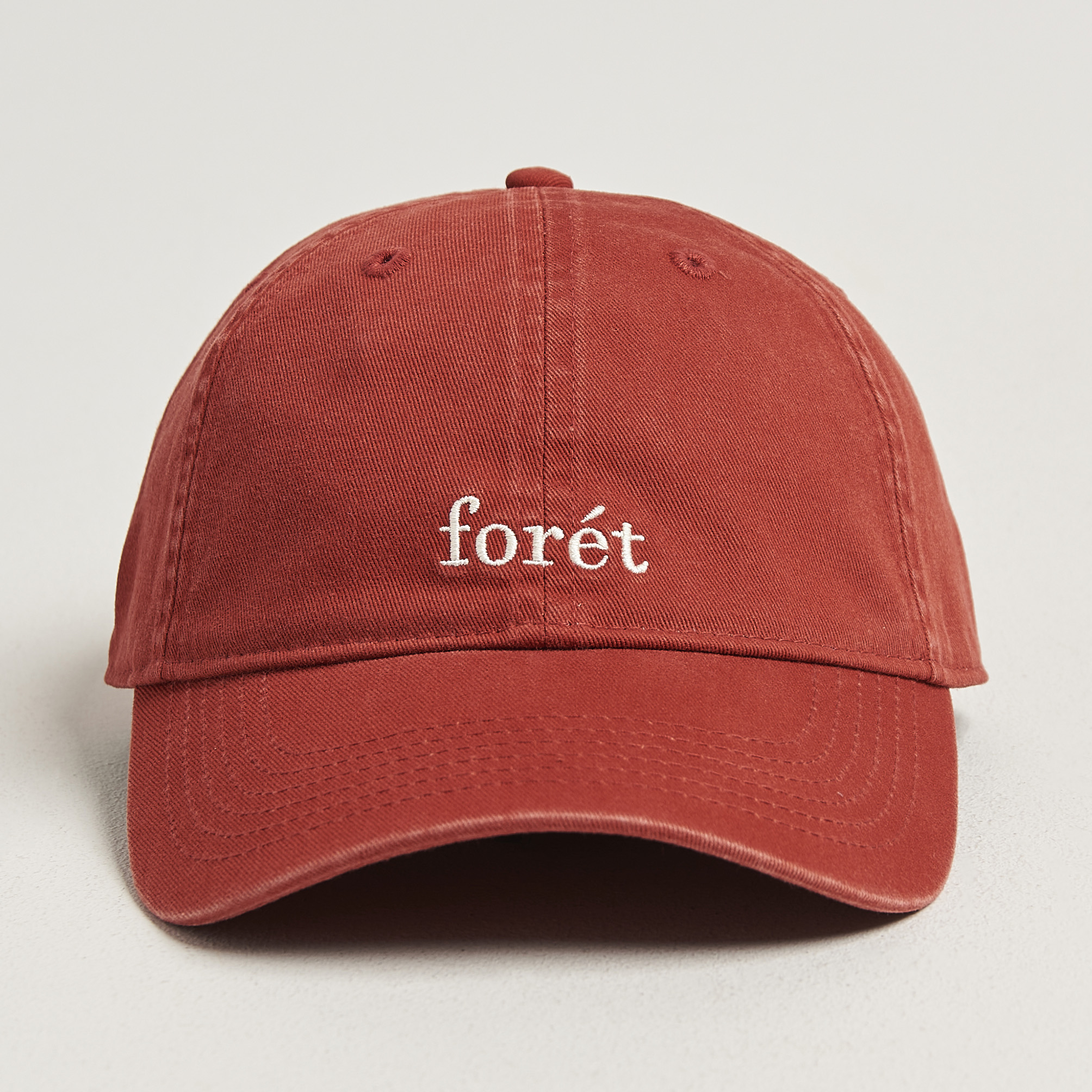 Forét Hawk Washed Cap Red - Acheter Forét CareOfCarl.fr.